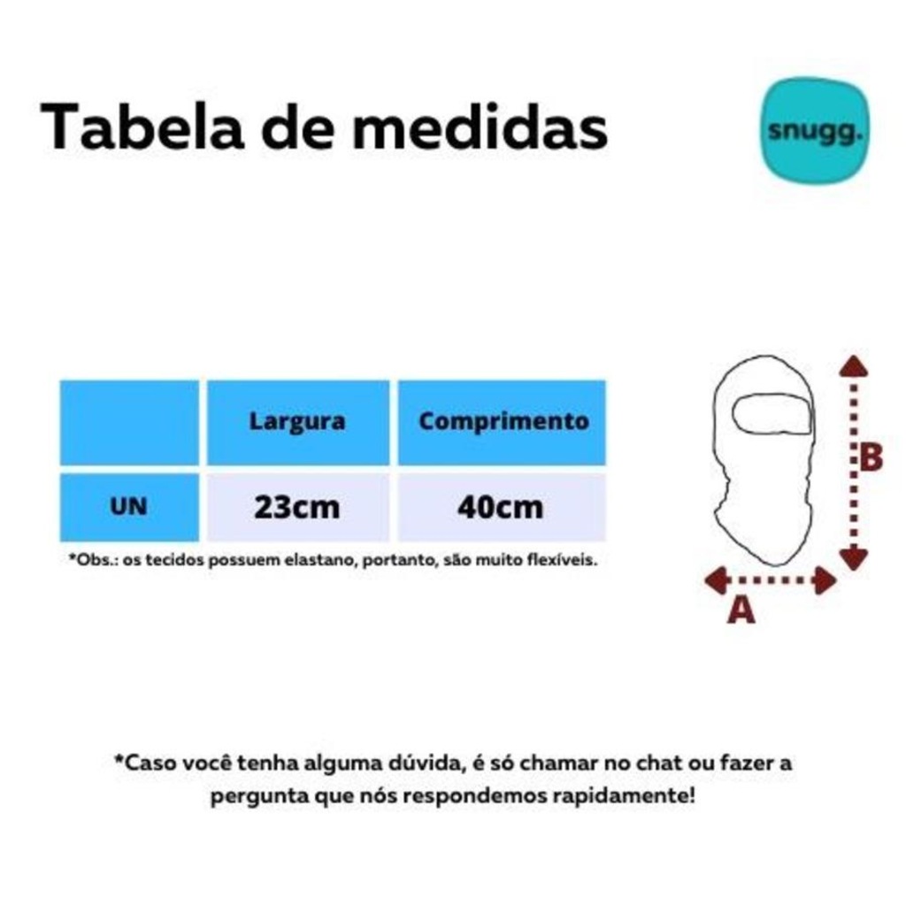 Touca Balaclava Térmica Snugg Wear Ninja - Adulto | Centauro