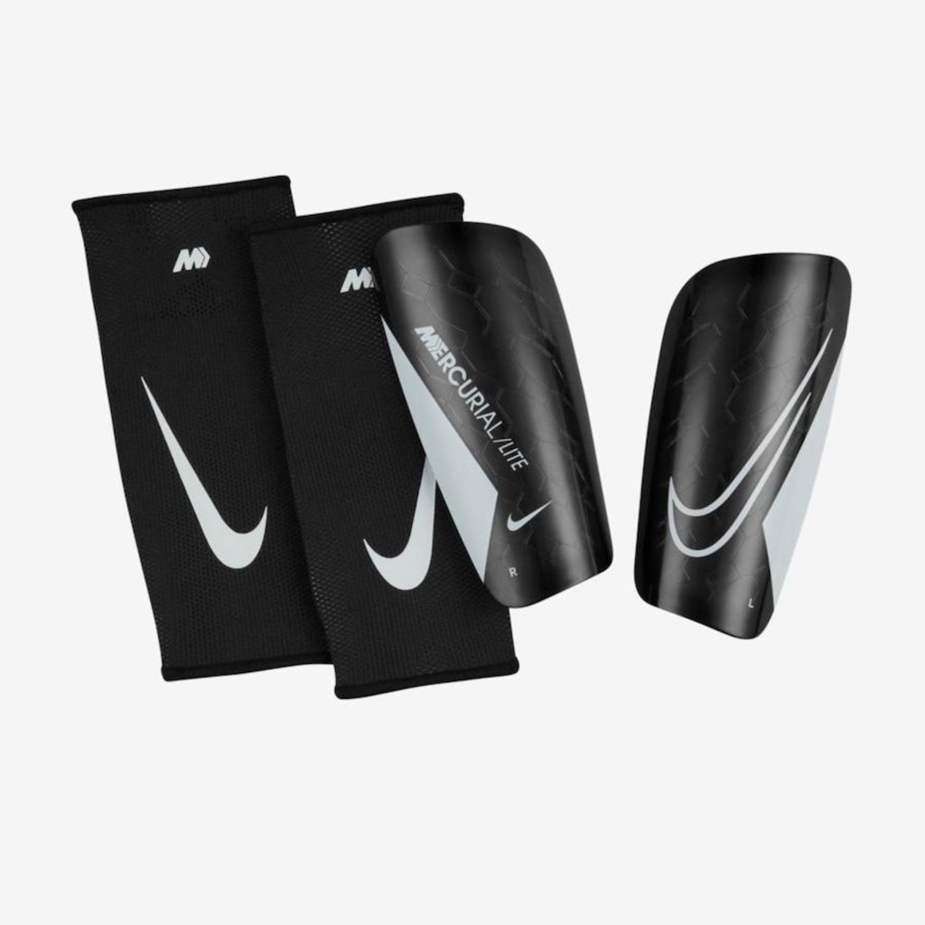 Caneleira de Futebol Nike Mercurial Lite - Adulto em Promoção | Centauro