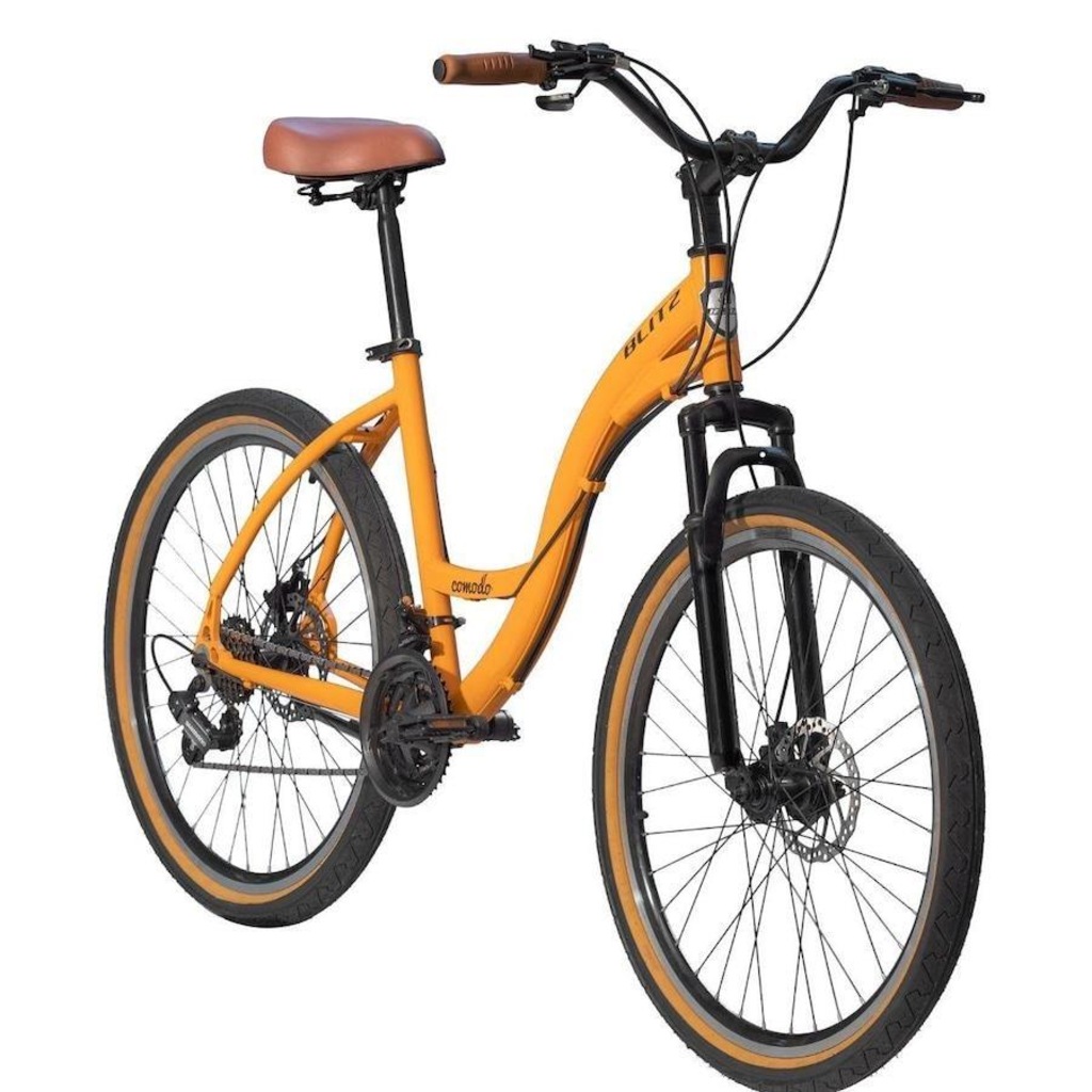Bicicleta Aro 26 Blitz Comodo Alumínio Shimano 21V Urbana em Promoção ...