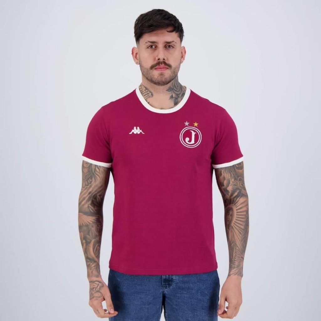 Camisa do Juventus da Mooca Kappa Retrô Grená - Masculina | Centauro