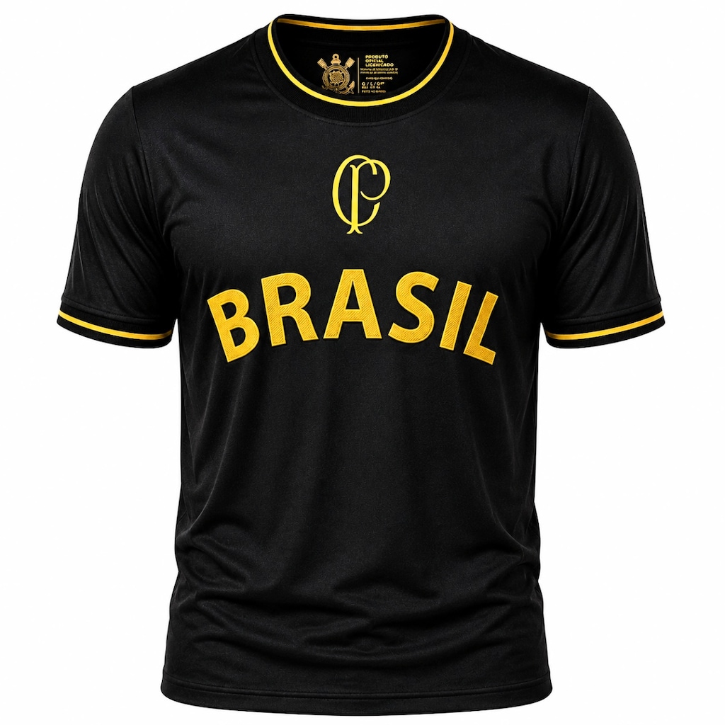 Camisa do Corinthians Especial Brasil Gold Coimbra - Masculina em ...
