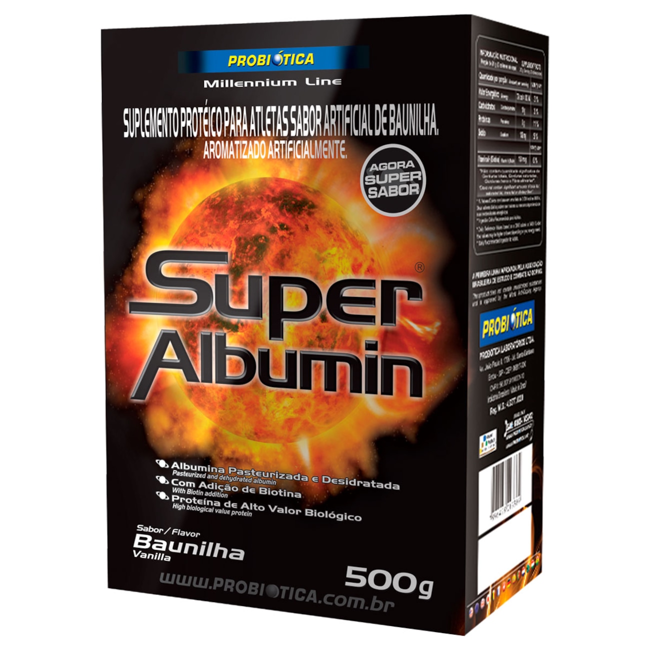 Albumina Probiótica Super Albumin - 500 g - Sabor Baunilha | Centauro
