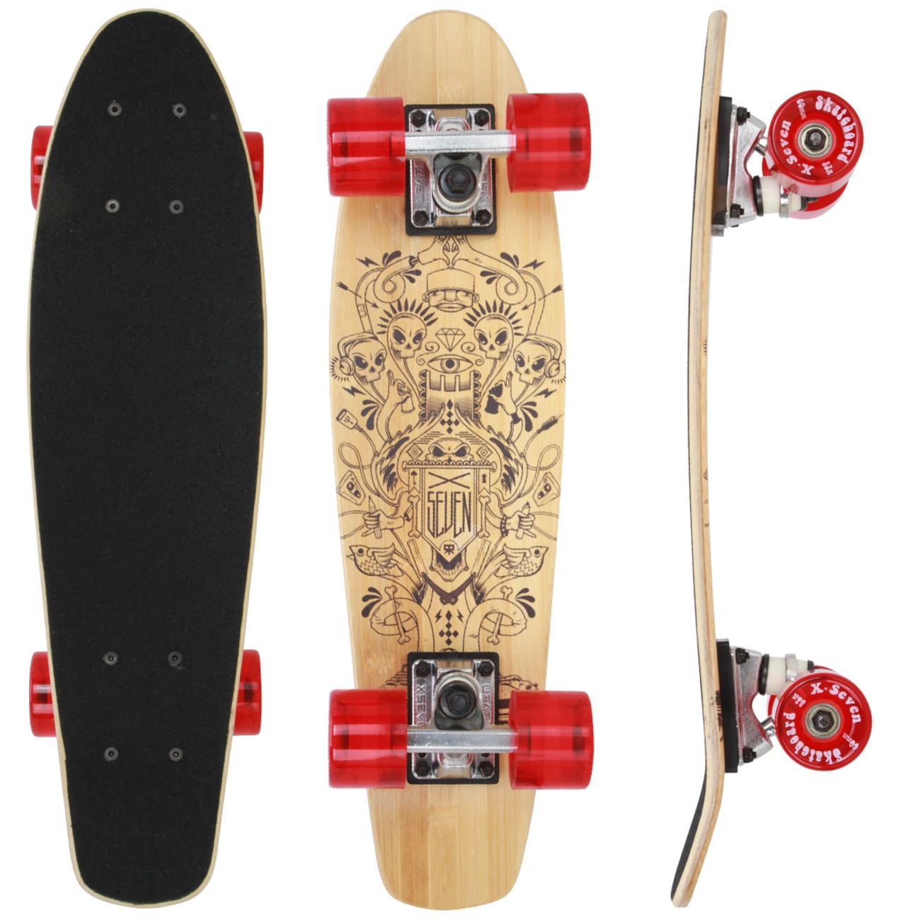 Skate X7 Skatinho Bamboo | Centauro