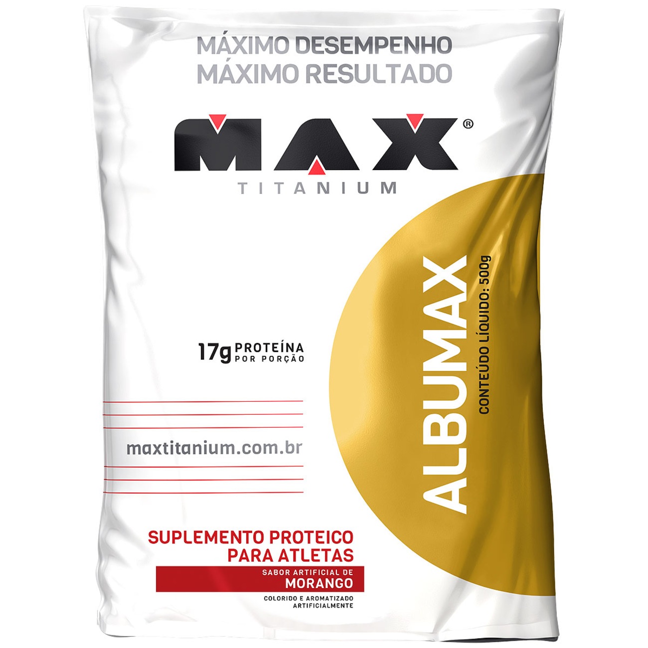 Albumax 500G - Morango - Max Titanium | Centauro