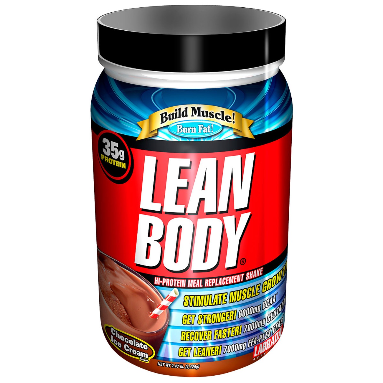 Shake Lean Body Jug – 988 g – Chocolate – Labrada | Centauro