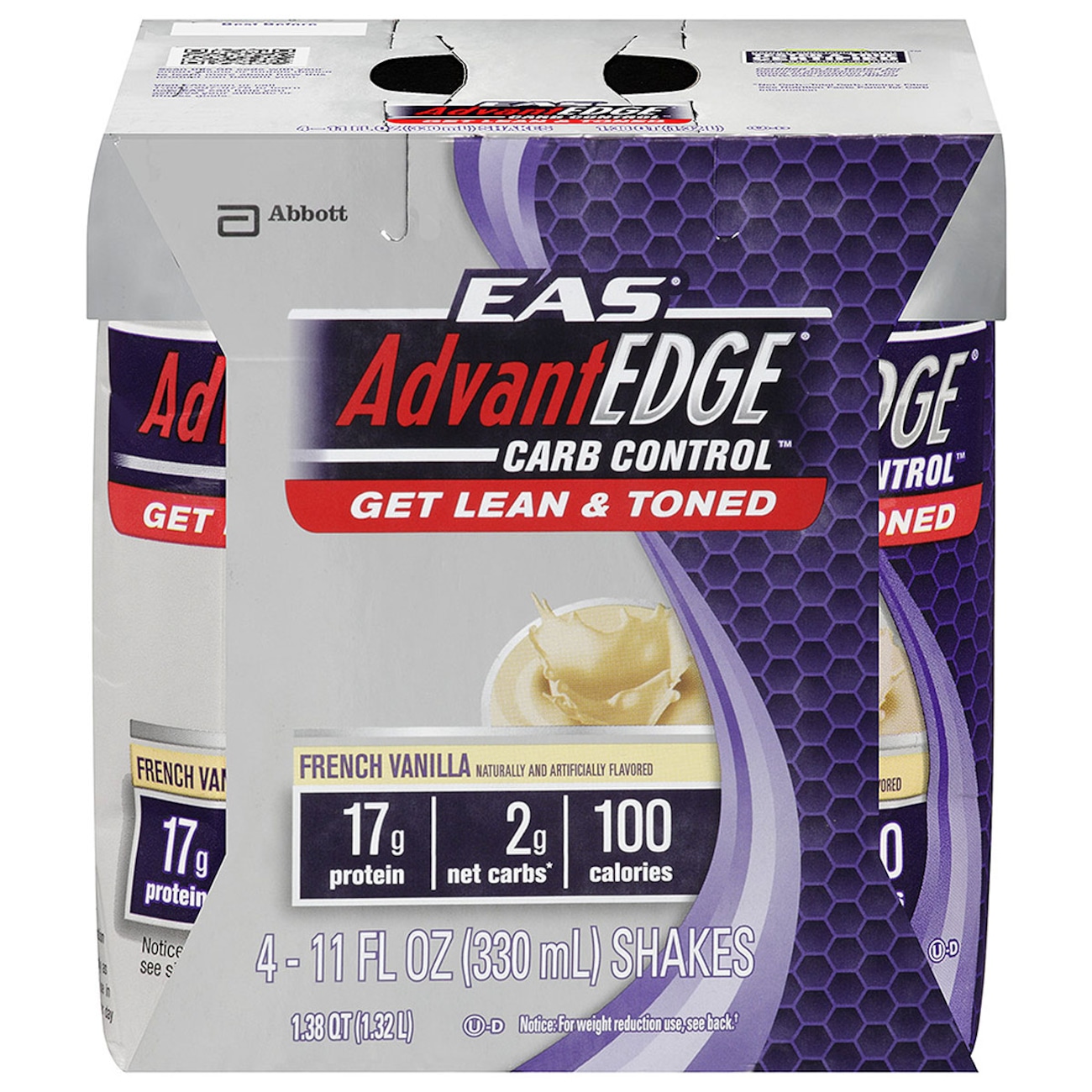 Proteína EAS Advantedge Carb Control – 330 ml - 4 Unidades – Sabor ...