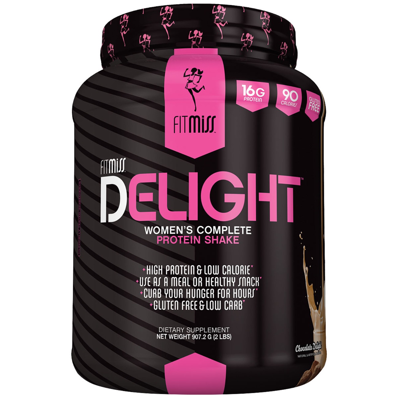 Whey Protein Fit Miss Delight Protein Shake - Chocolate - 543g | Centauro
