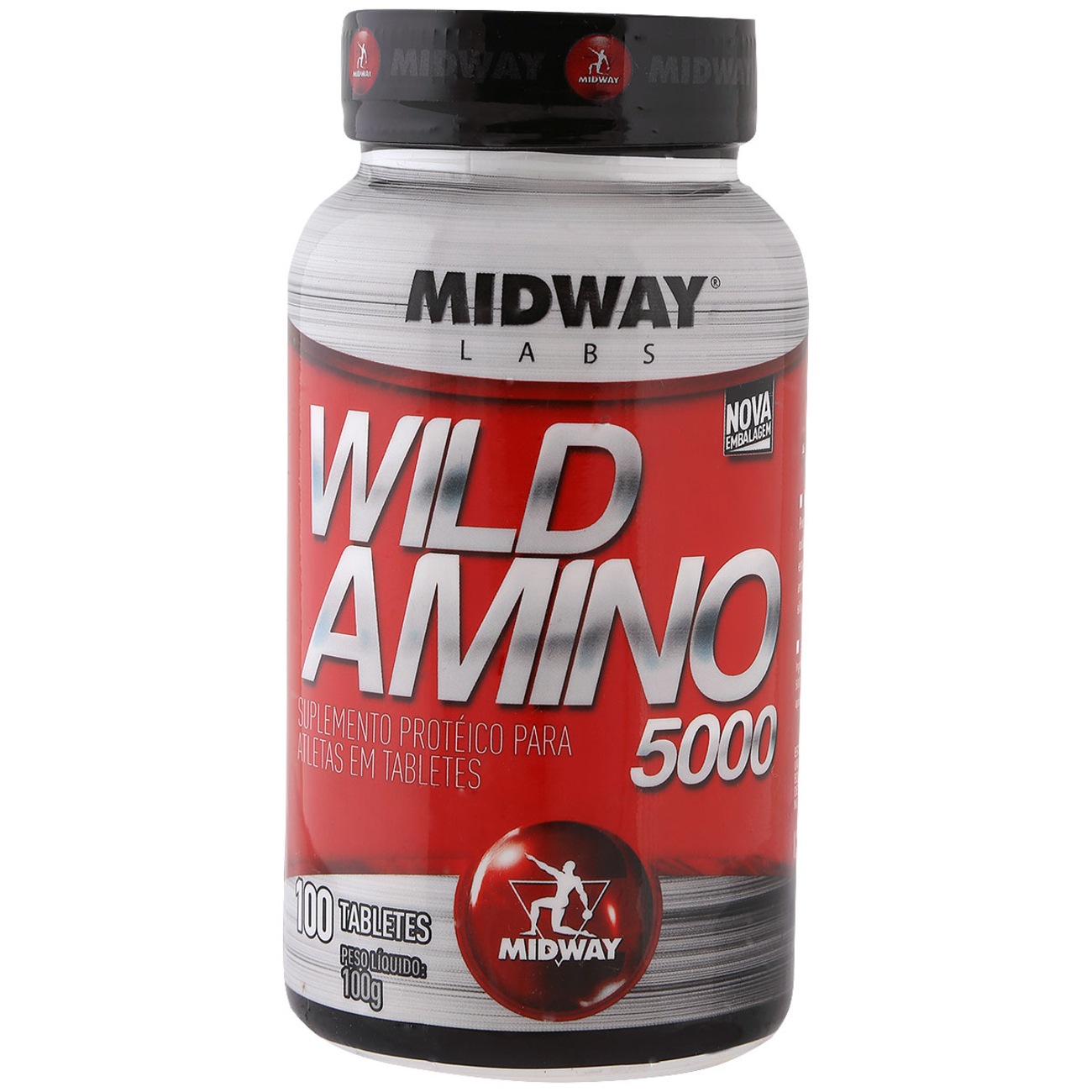 Aminoácido Midway Wild Amino 5000 - 100 Tabletes | Centauro