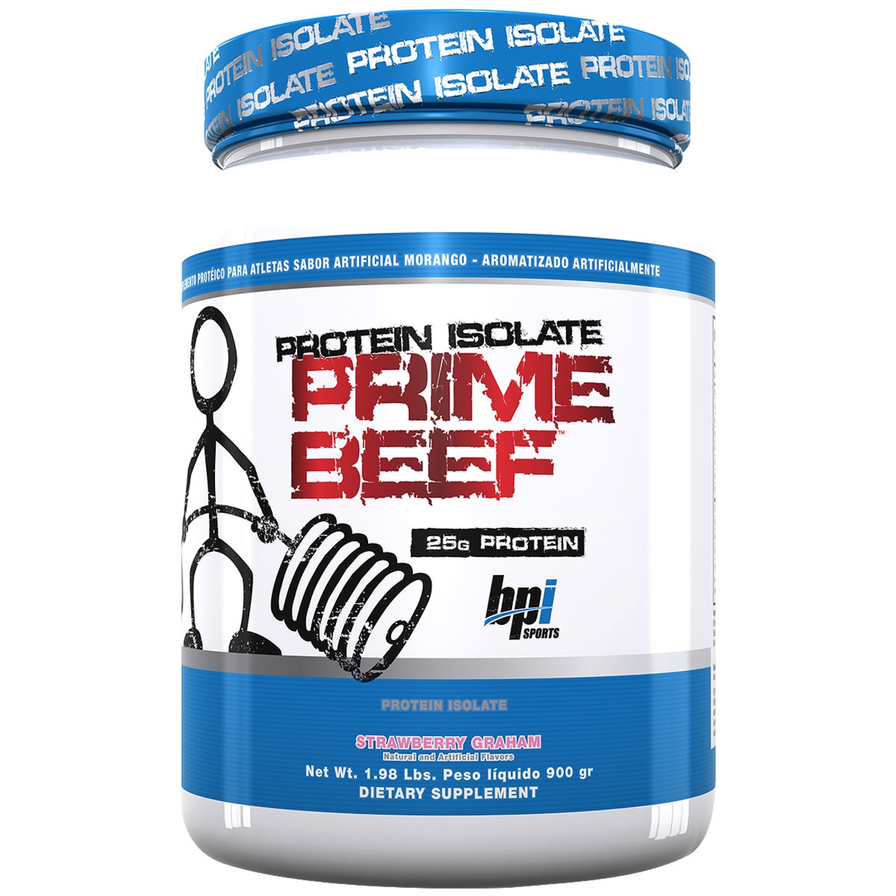 Proteína de Carne BPI Sports Prime Beef - Morango - 909g | Centauro