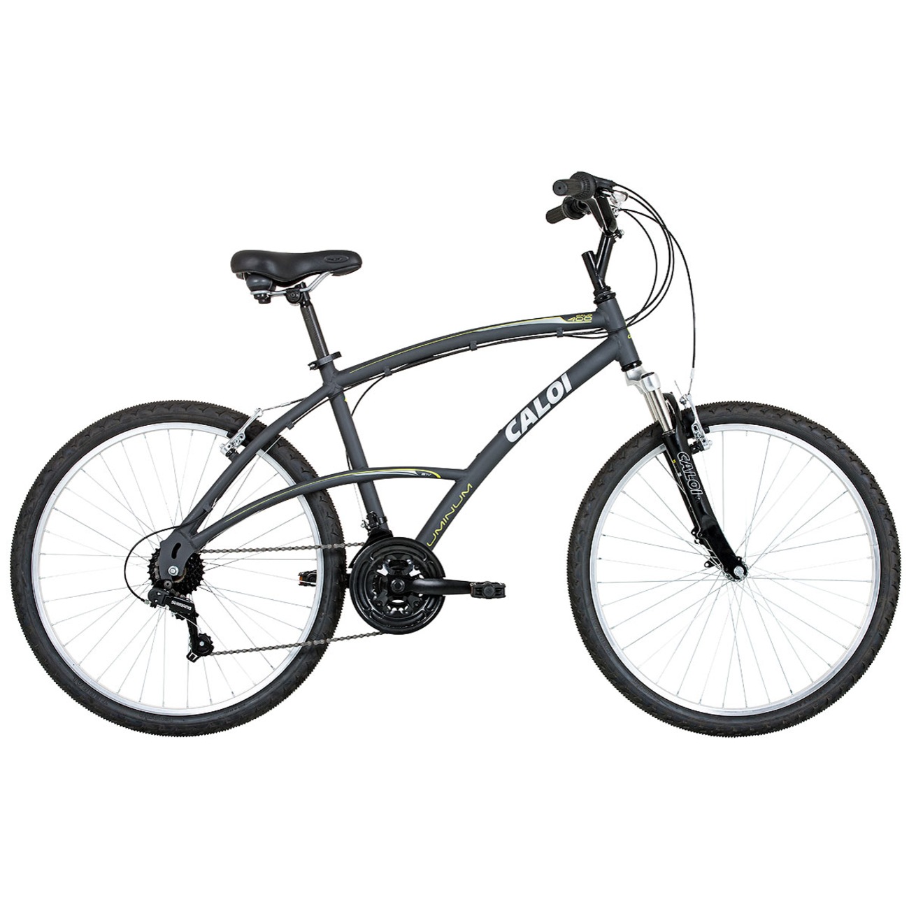 Bicicleta Caloi 400 - Aro 26 - Freio V-Brake - Câmbio Traseiro Shimano ...