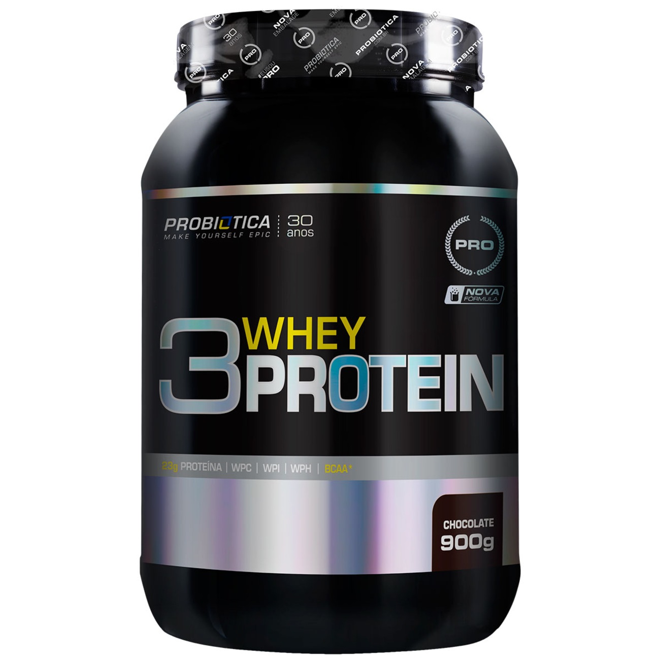 Whey Protein Probiótica Chocolate 3W - 900g | Centauro
