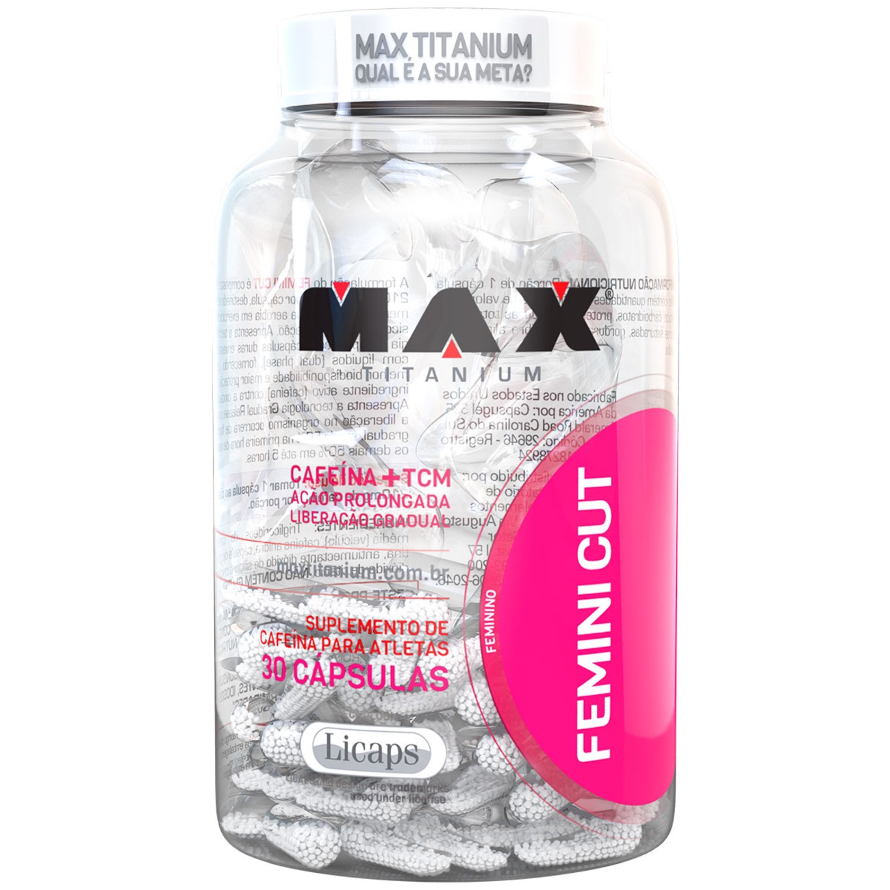 Femini Cut 30 Cápsulas - Max Titanium | Centauro