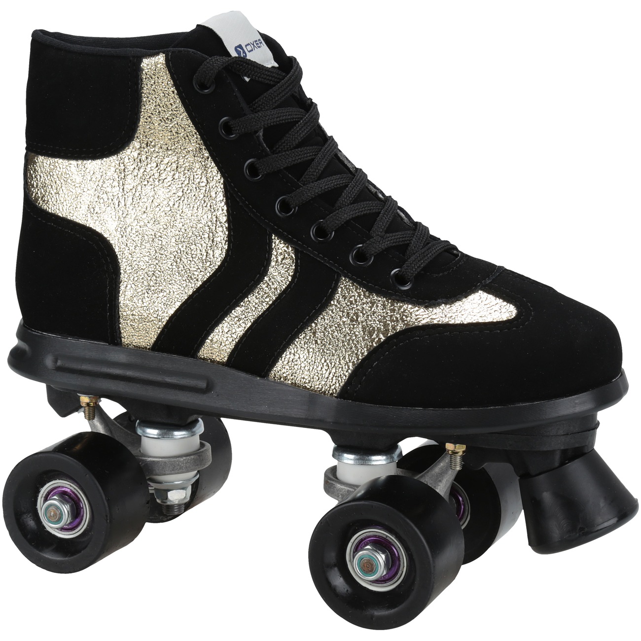 Patins 4 Rodas Retrô Oxer Glitter Golden - Quad - Adulto | Centauro