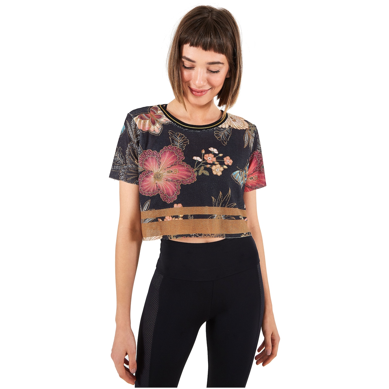 Blusa Cropped Farm Rio Tela Flor de Luz - Feminina | Centauro