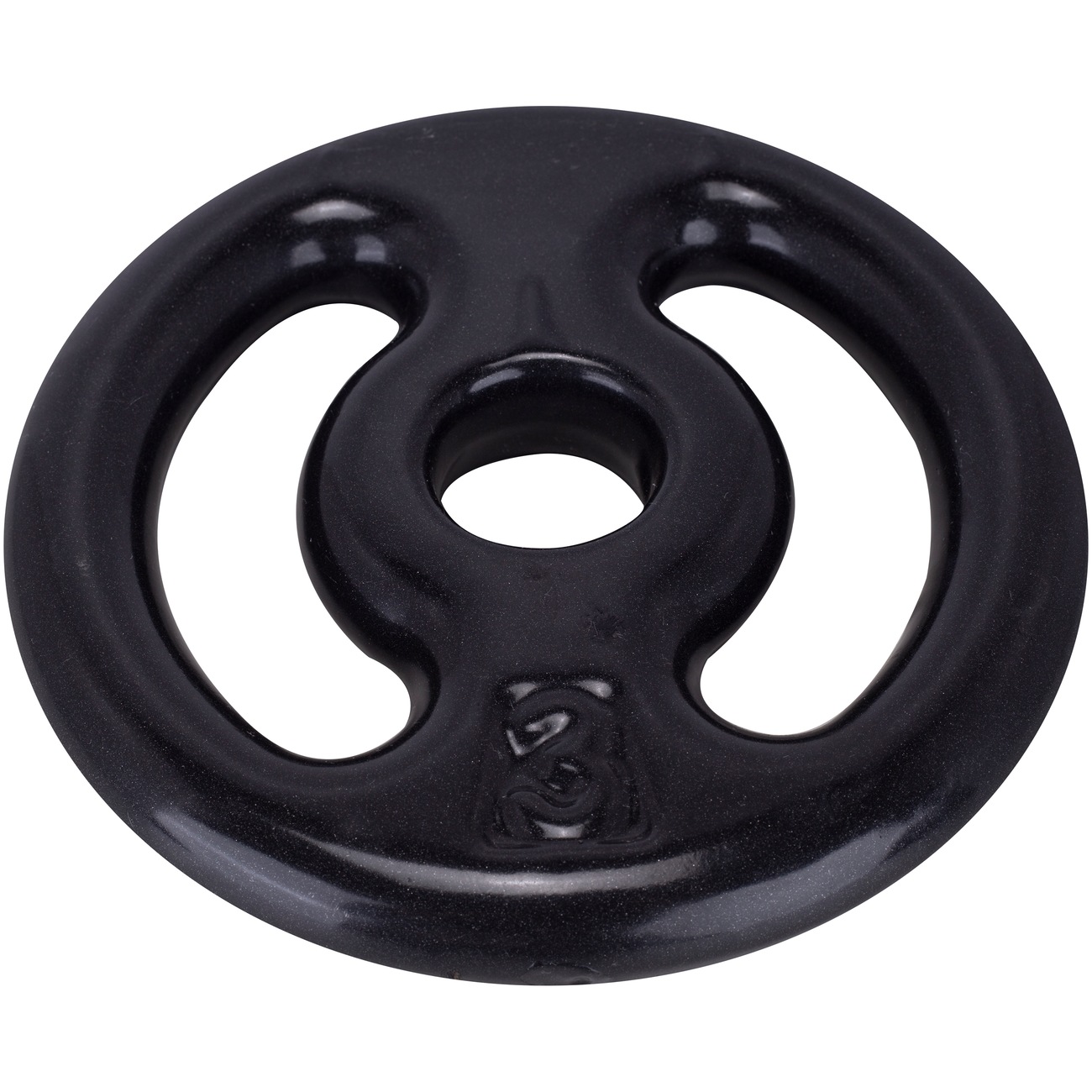 Anilha Ahead Ferro Fundido Emborrachada Vazada - 3 Kg | Centauro