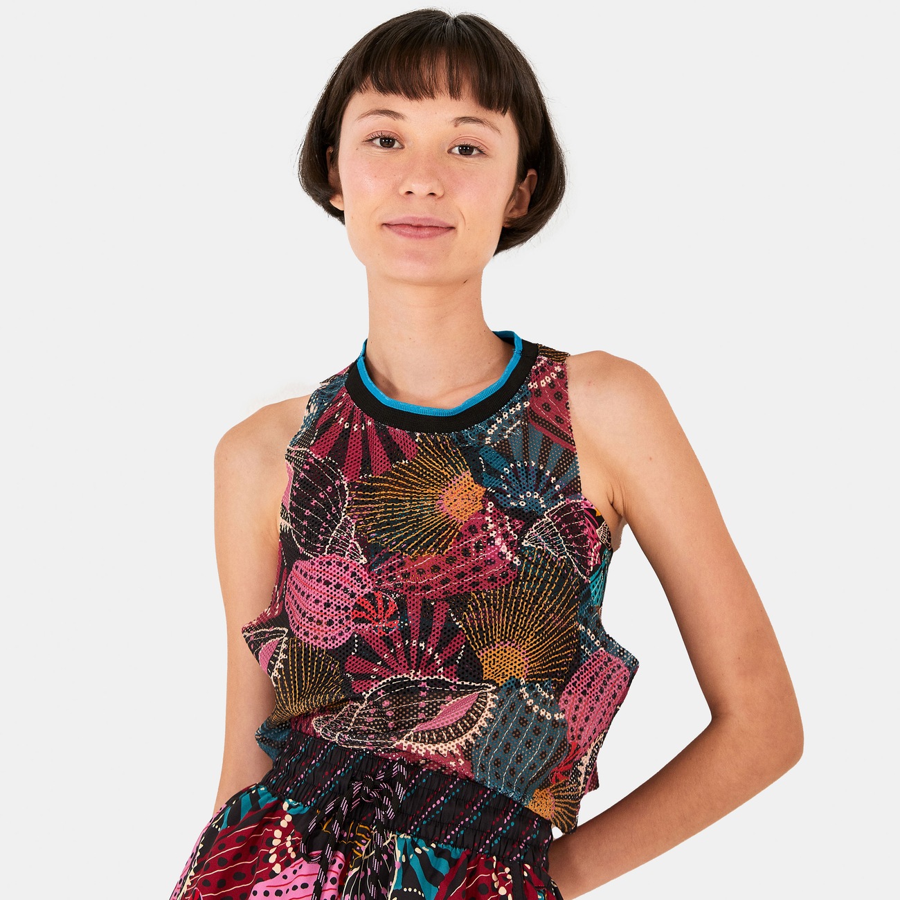 Blusa Regata Feminina Farm Cropped Mistura De Conchas | Centauro