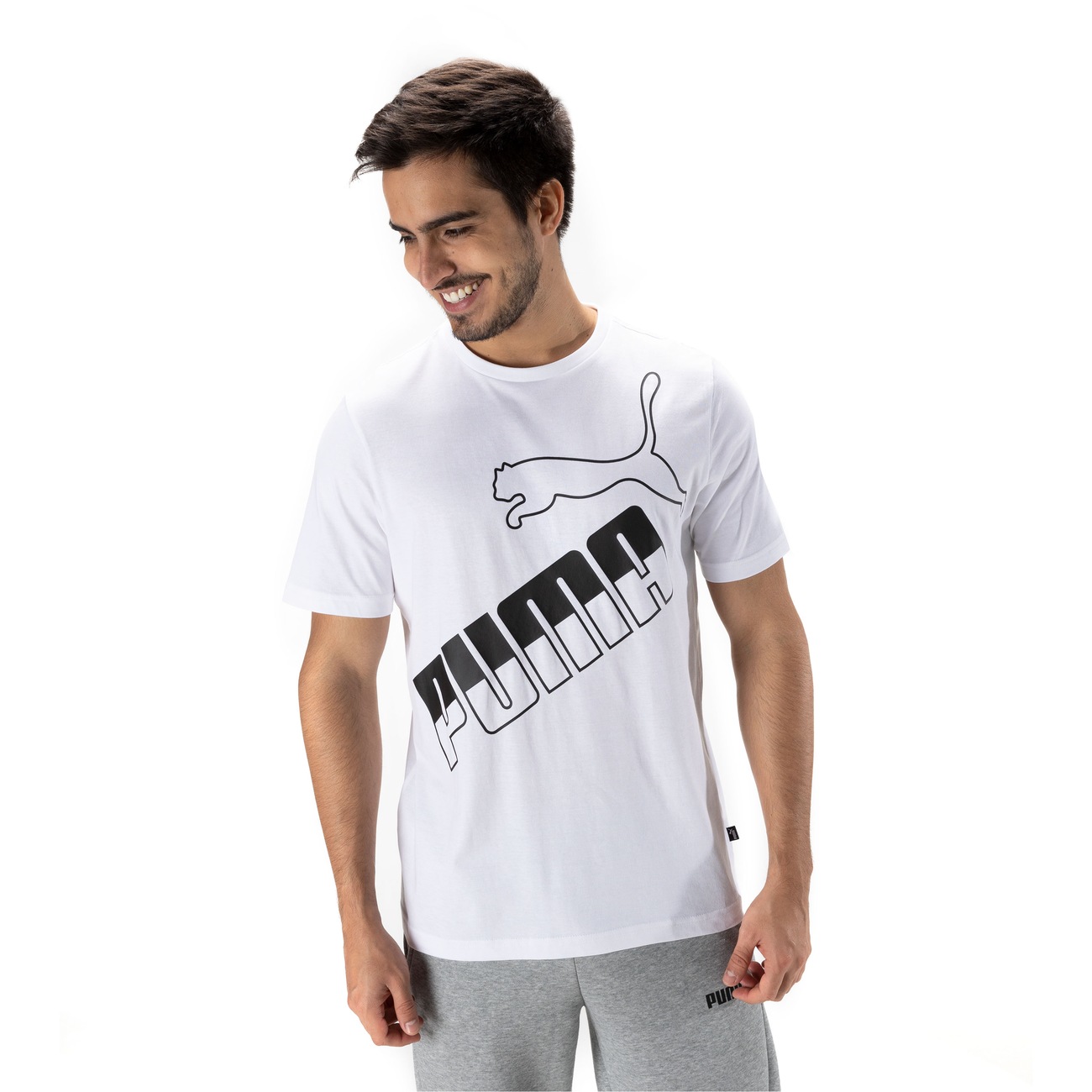 Camiseta Puma Manga Curta Big Logo Tee - Masculina | Centauro