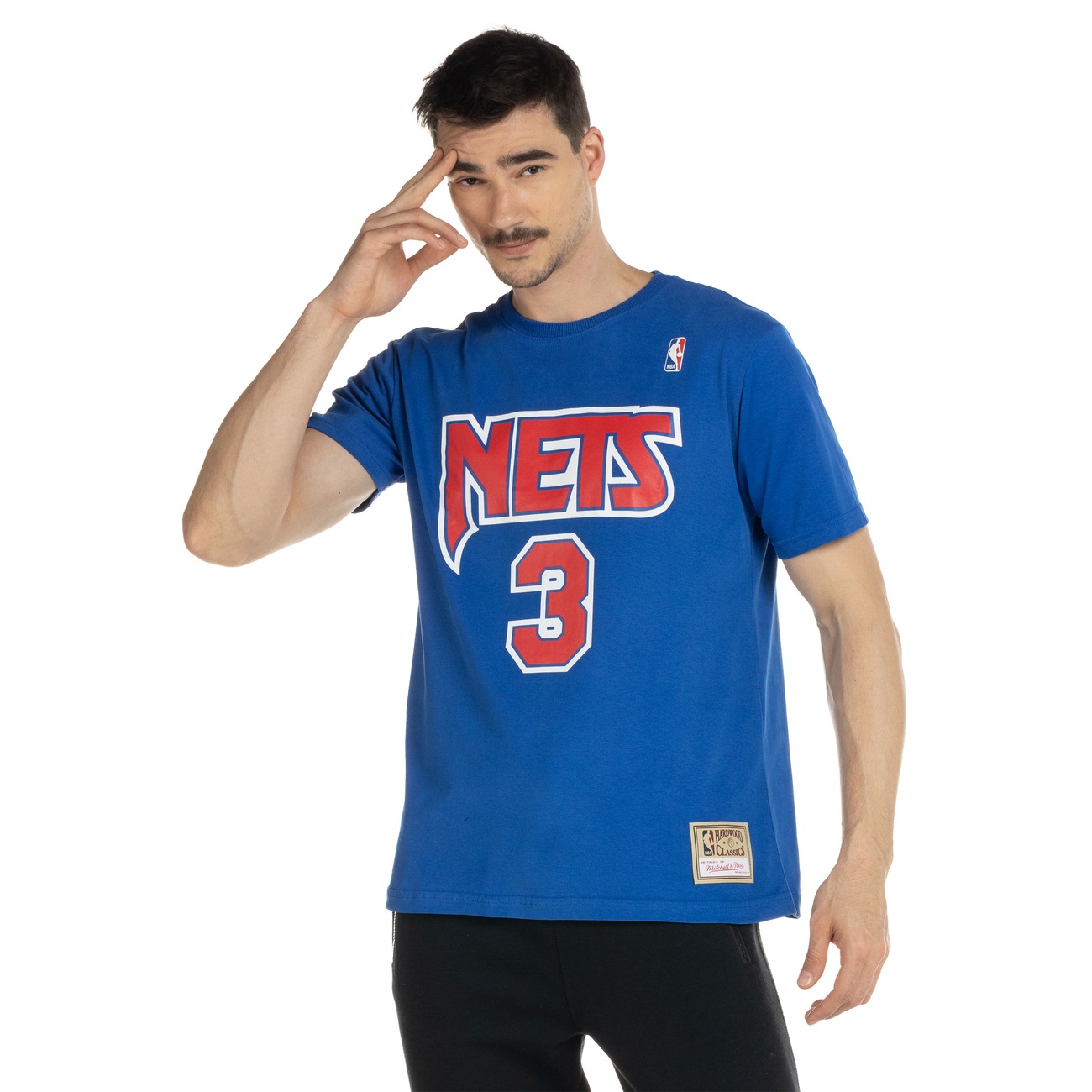 Camiseta New Jersey Nets Manga Curta Mitchell Ness - Masculina | Centauro