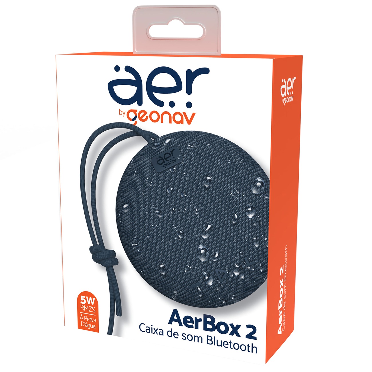 Caixa de Som Bluetooth Aer Geonav Aerbox 2 5W RMS à Prova D'água | Centauro