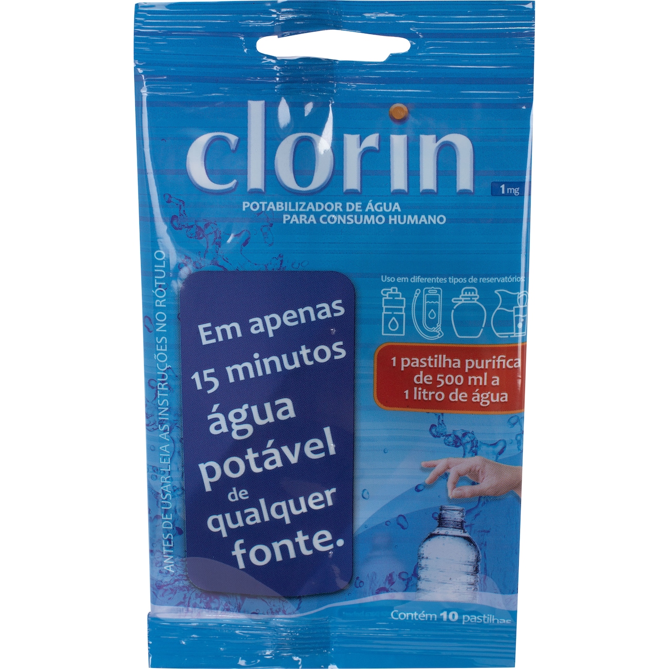 Clorin 1mg Nautika 6 Cartelas com 10 Unidades cada | Centauro