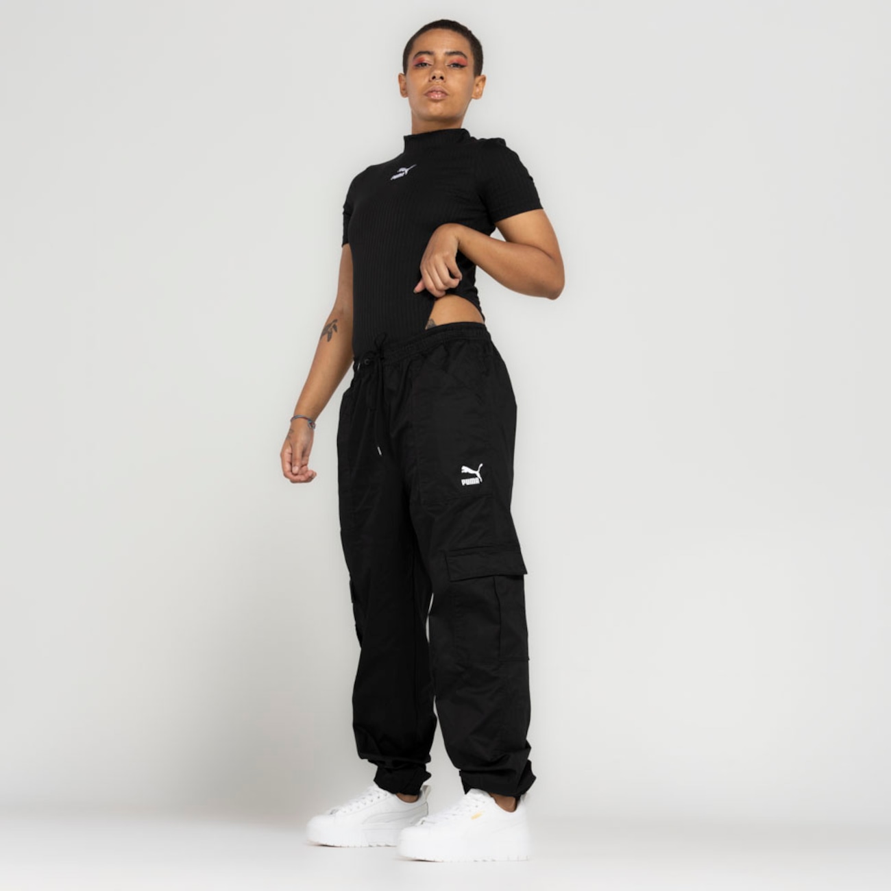 Body Puma Classics Ribbed Bodysuit em Promoção | Centauro