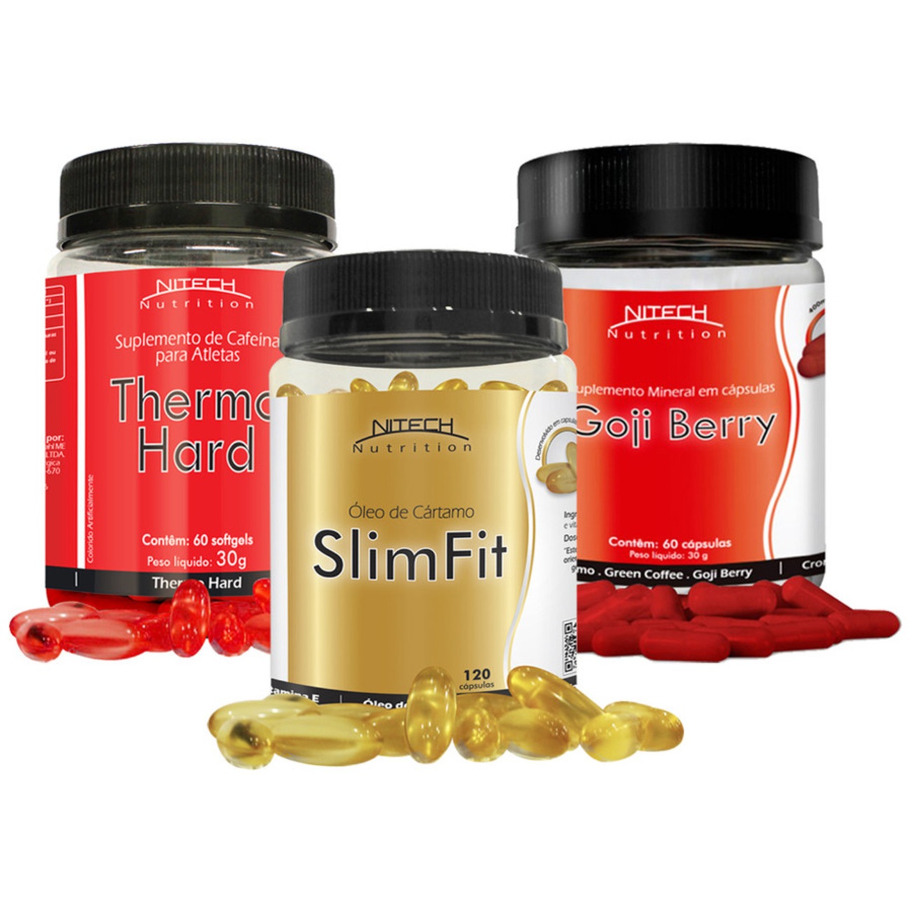 Kit Com Thermo Hard + Slimfit + Goji Berry - Nitech Nutrition | Centauro