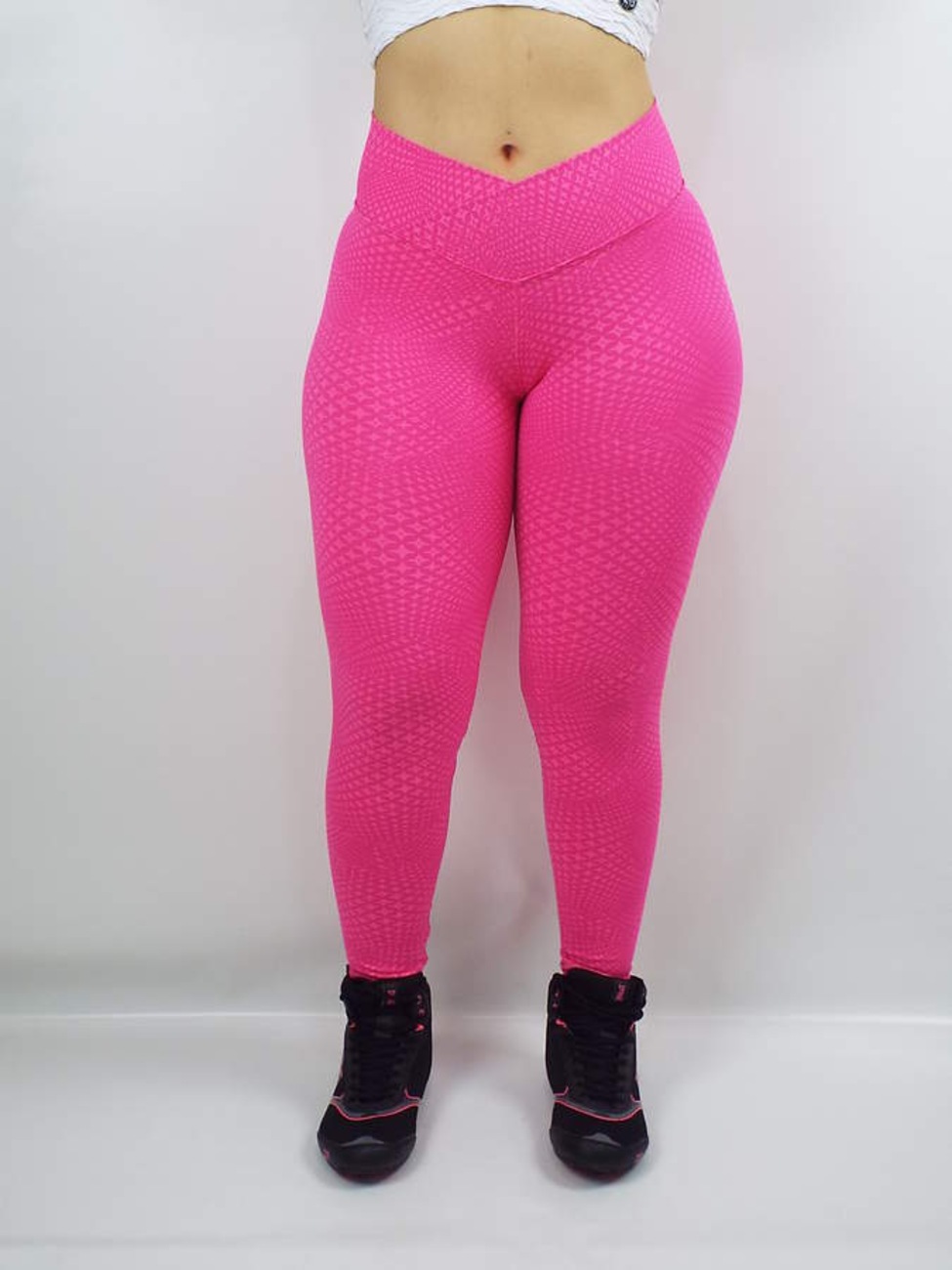 Calça Legging Fitness Estampada com Fios de Emana La Seduzione- LX04-G ...