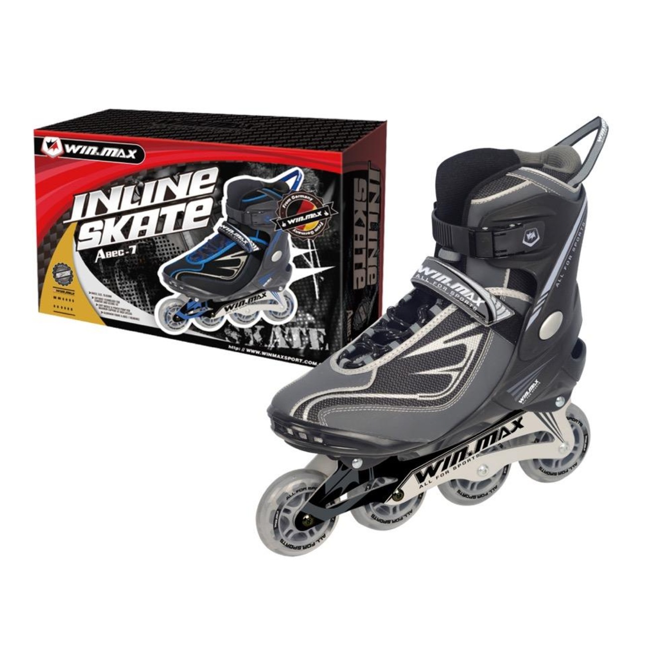 Patins Winmax Profissional - In Line - Freestyle / Slalom - ABEC-7 ...