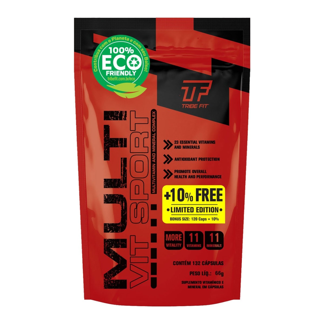 Multi Vit Sport - Tribe Fit - 66 Cápsulas (10% Bonus Size) | Centauro