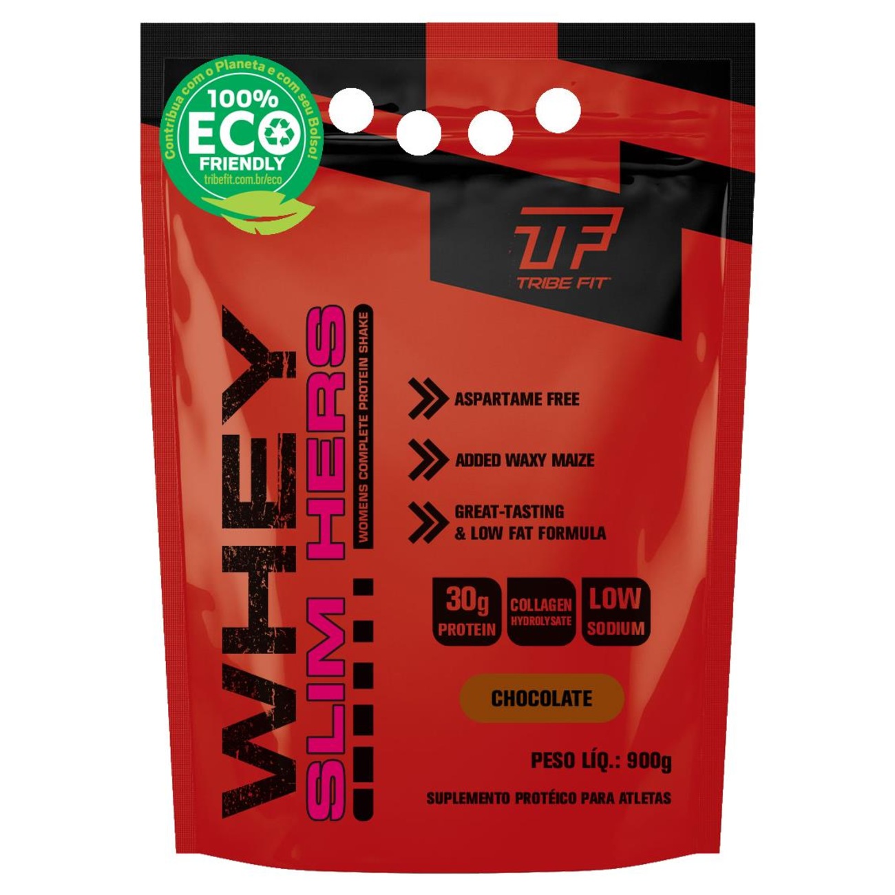 Whey Protein Tribe Fit Slim Hers - Chocolate - 900g | Centauro