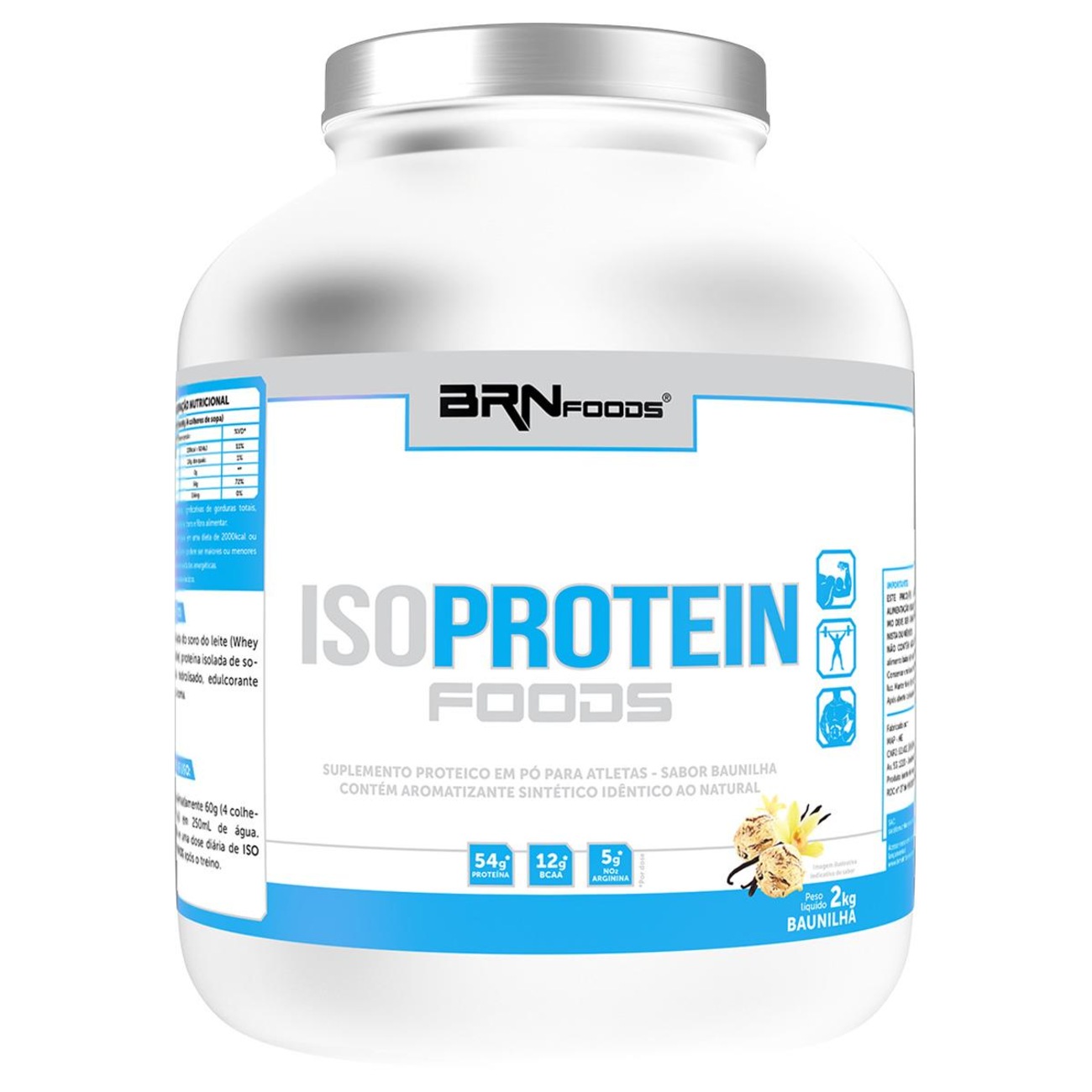 Whey Protein Isolado BR Nutrition Iso Protein Foods - Baunilha - 2Kg ...