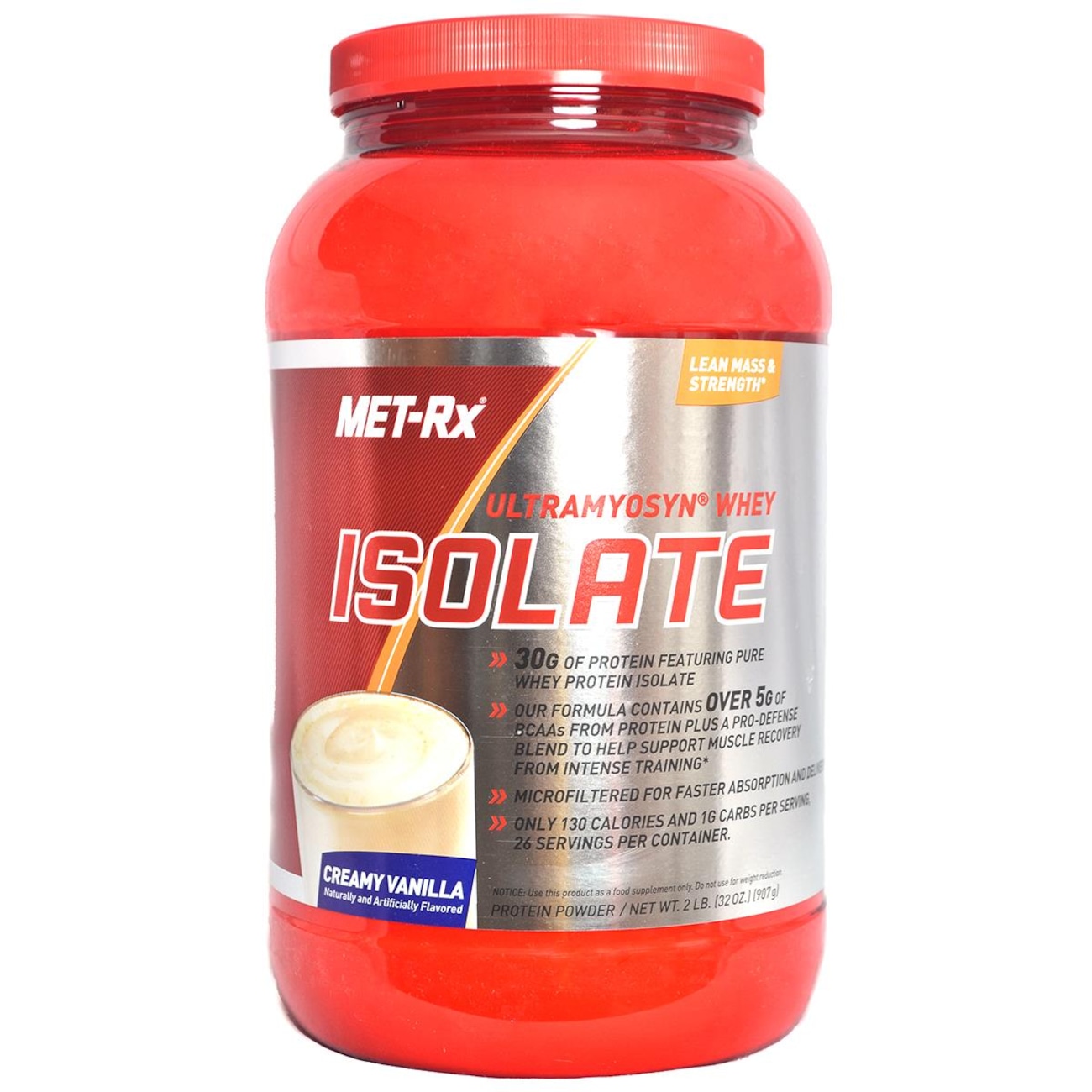 Whey Protein Isolado Whey Isolate Met-Rx Ultramyosyn Baunilha- 2lbs ...