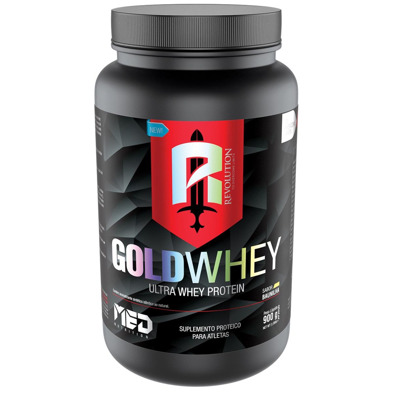 Whey Protein Mednutrition Gold Whey Med Revolution - Baunilha - 900 g ...
