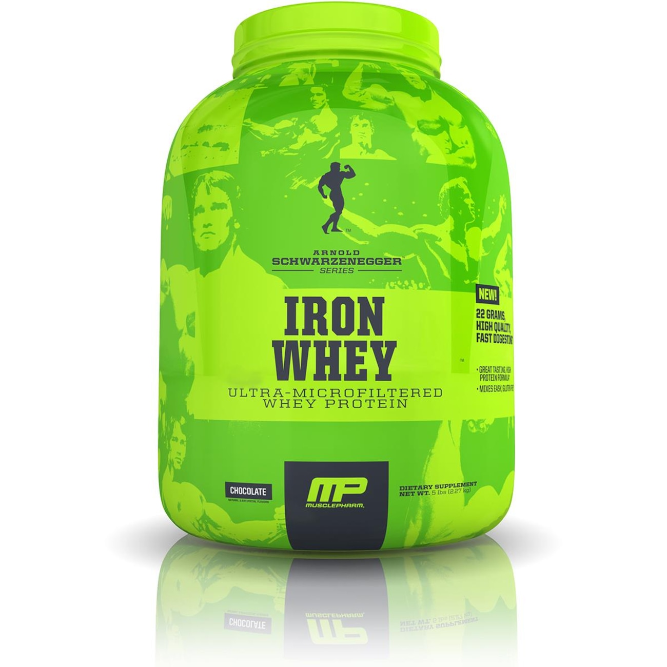 Whey Protein Mucle Pharm Arnold Schwarzenegger Iron Whey - Chocolate ...