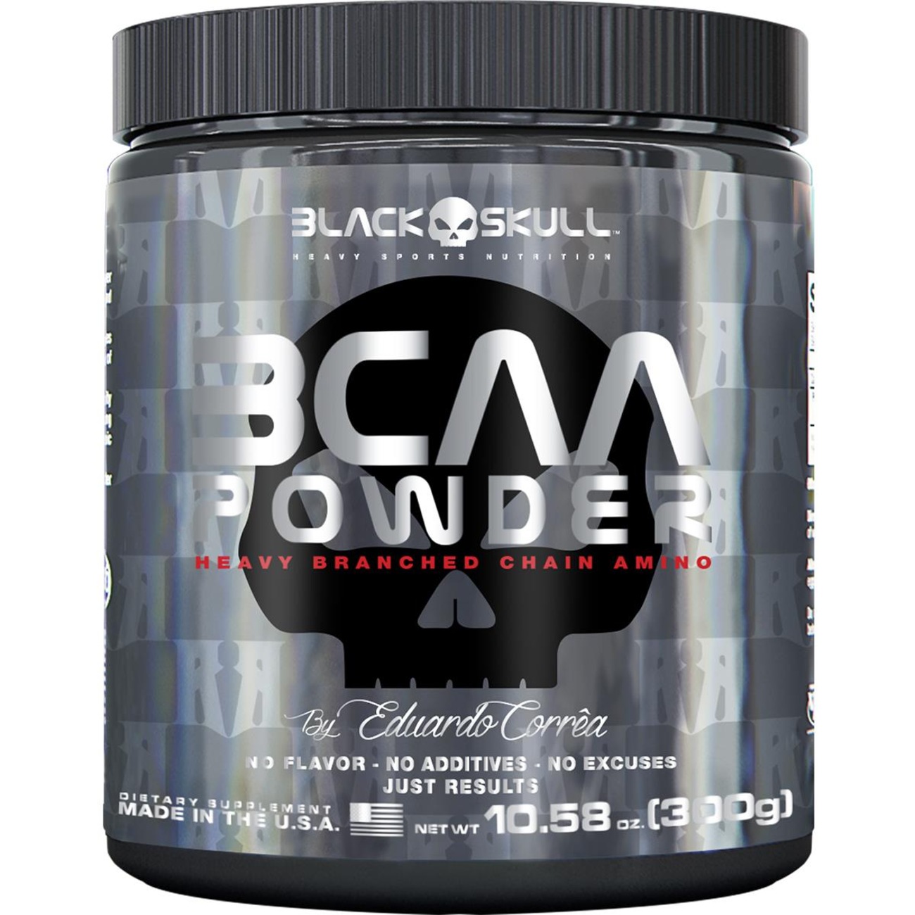 BCAA Black Skull Powder by Eduardo Corrêa - 300g | Centauro