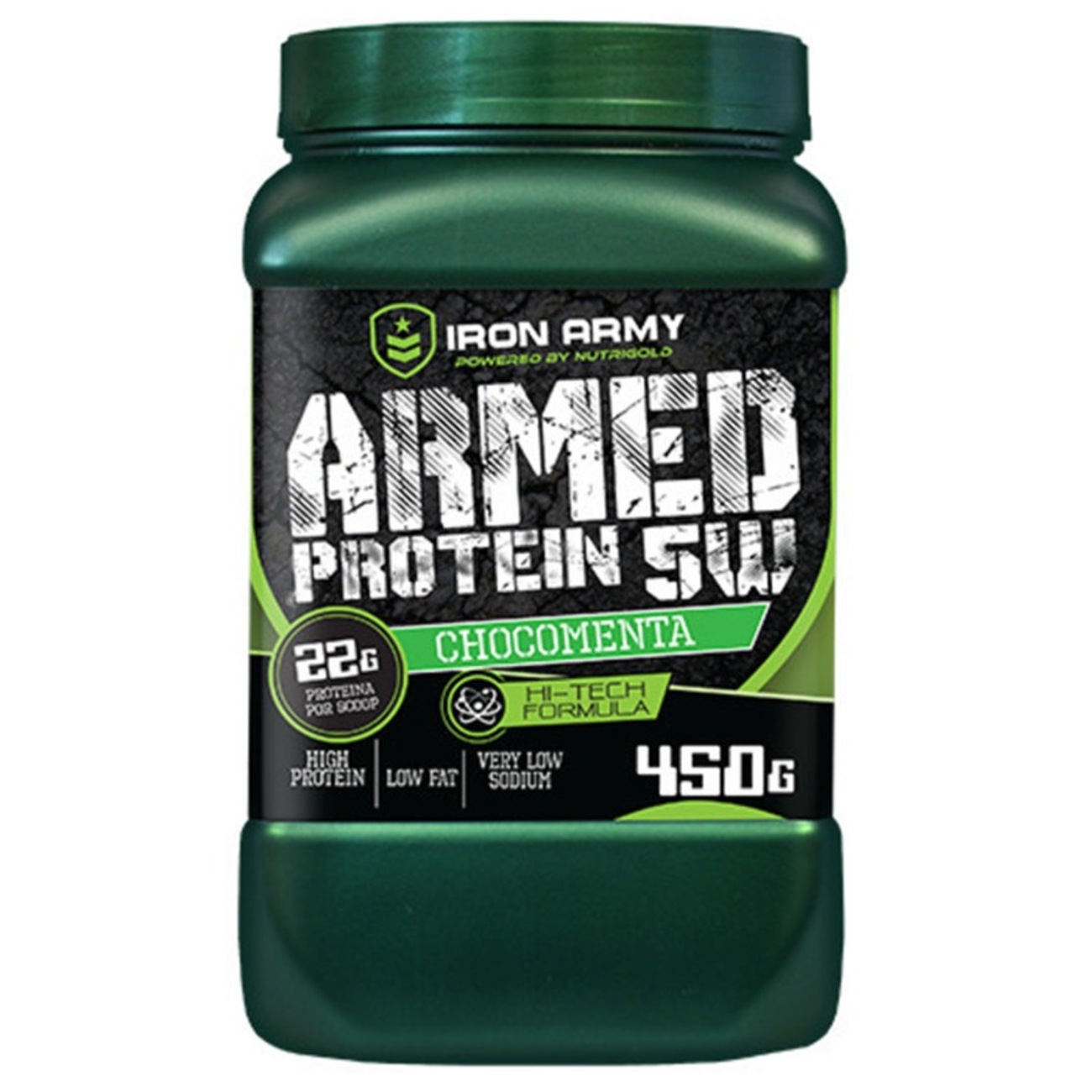 Whey Protein Iron Army Armed Protein 5W - 450G - Chocomenta | Centauro