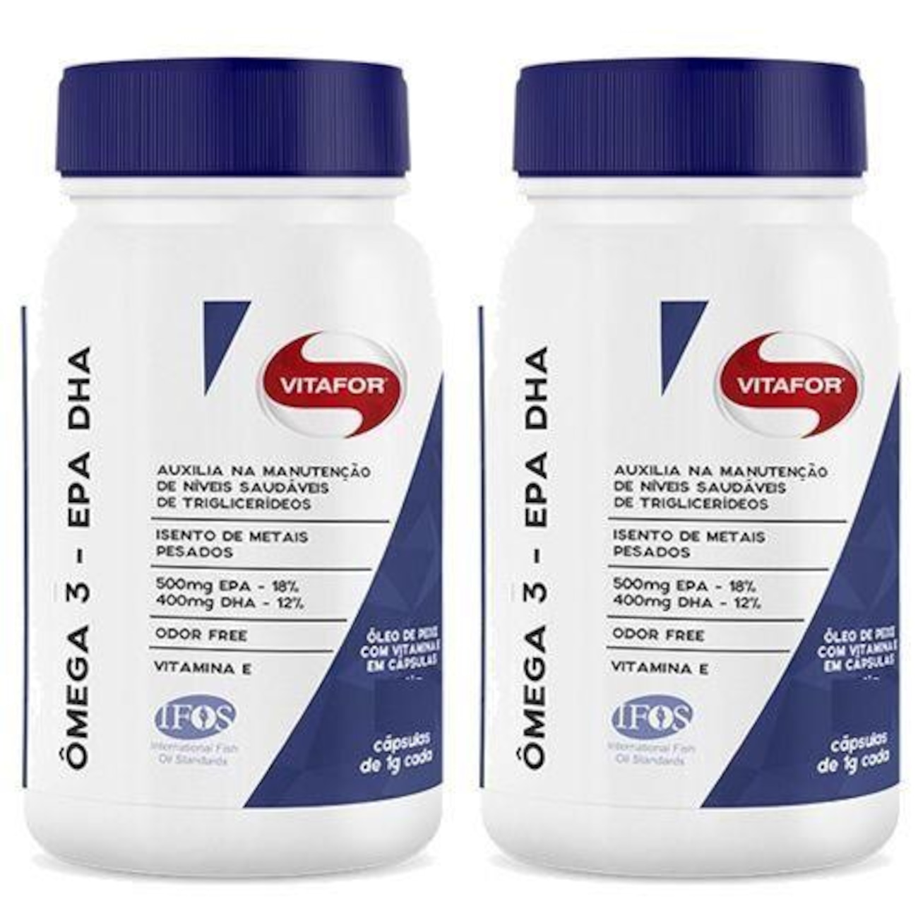 Ômega 3 Vitafor Omegafor1g - 2 Unidades com 120 Cápsulas Cada | Centauro