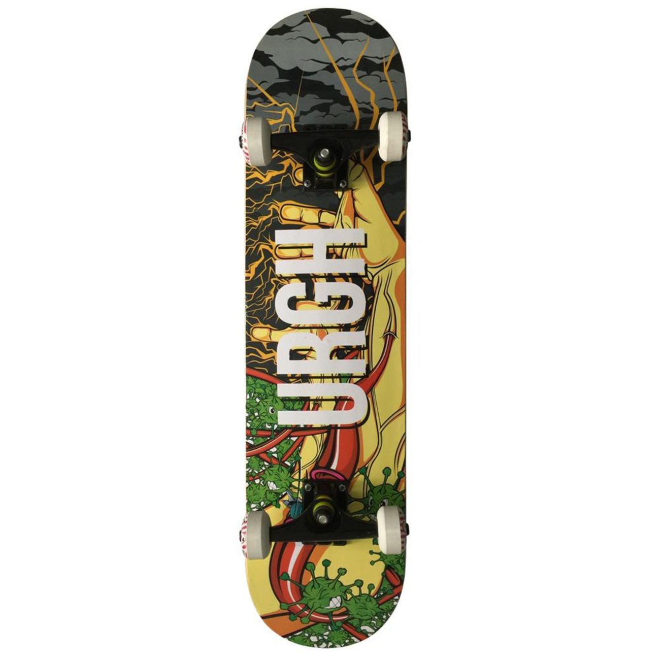 Skate Urgh Montado Completo Linha Na Veia Infantil - 7.75" | Centauro