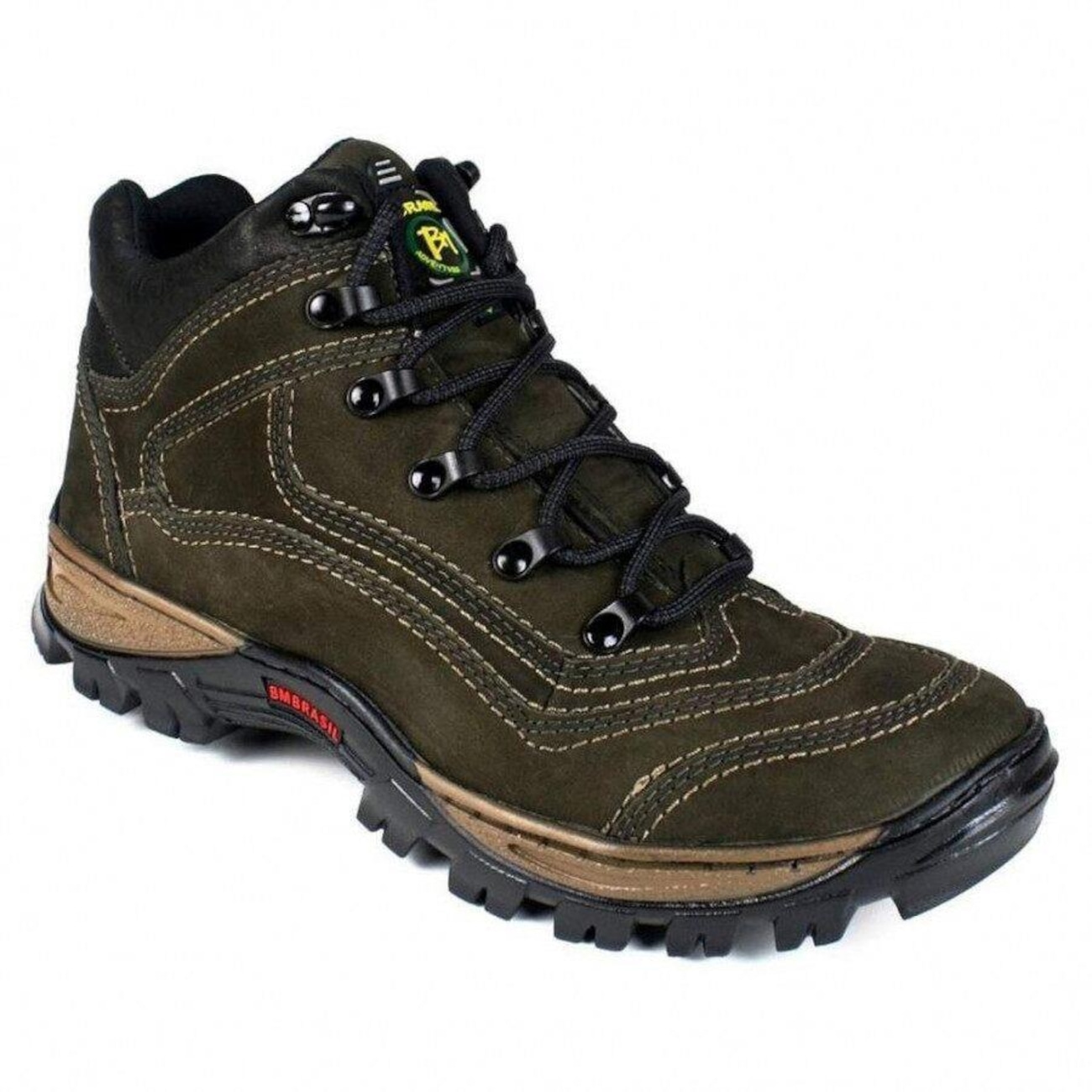 Bota Adventure BM Brasil Trilhas e Caminhadas Couro Nobuck - Masculina ...