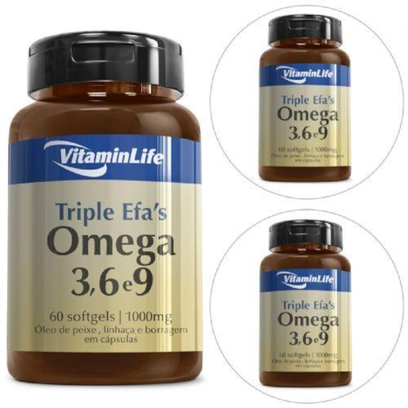 Ômega 3,6,9 VitaminLife - 60 Cápsulas | Centauro
