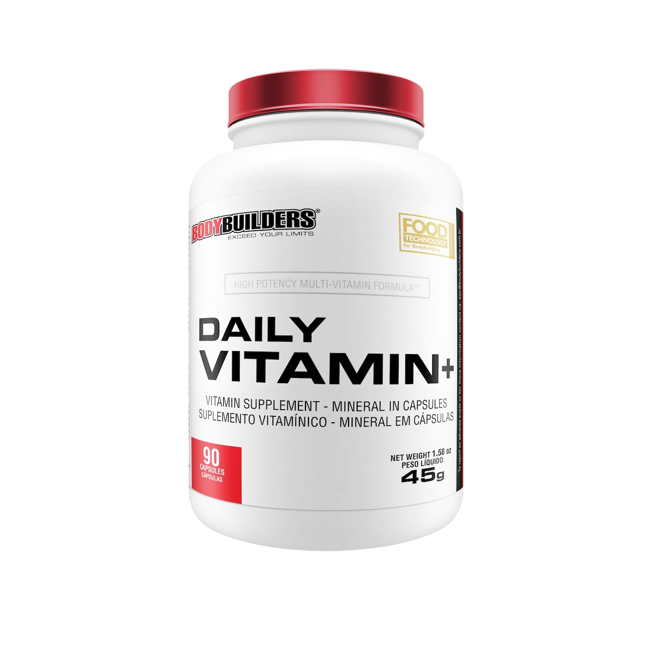 Multivitamínico Bodybuilders Daily Vitamin Plus - 90 Cápsulas em ...