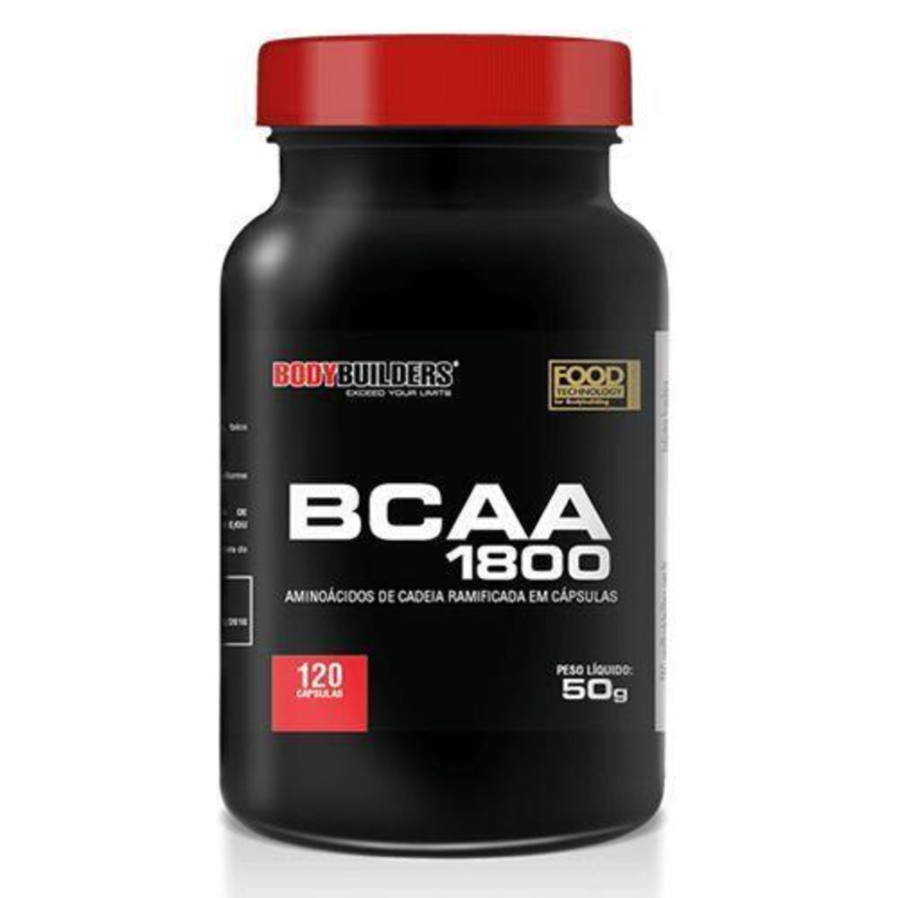 BCAA 1800 BodyBuilders - 120 Cápsulas - 5 Potes | Centauro