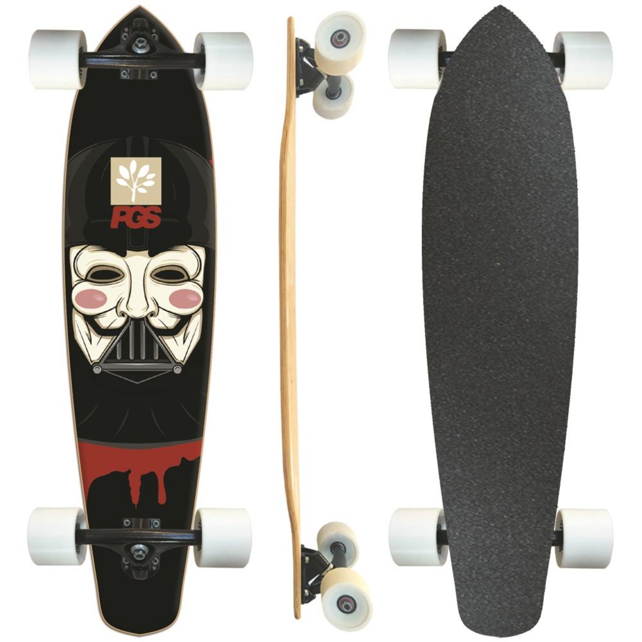 Longboard PGS Fish Completo - Anonimus Black | Centauro