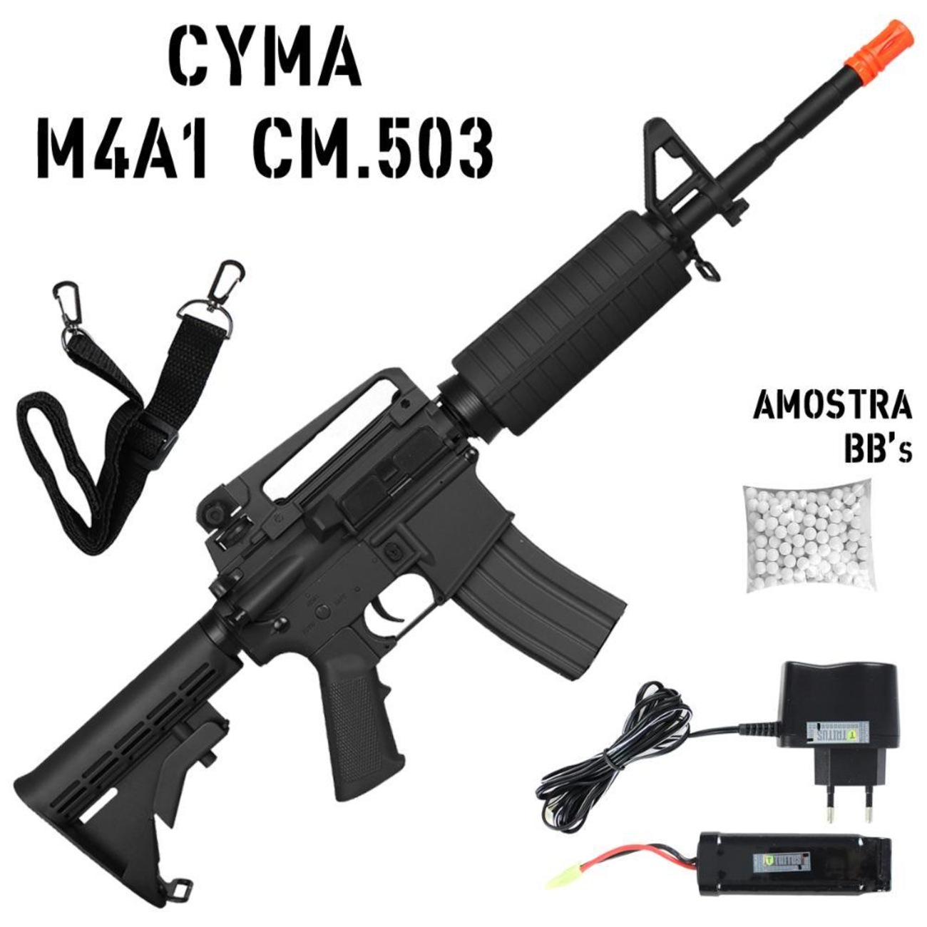 Rifle Airsoft Elétrico Cyma M4A1 CM.503 Bivolt | Centauro