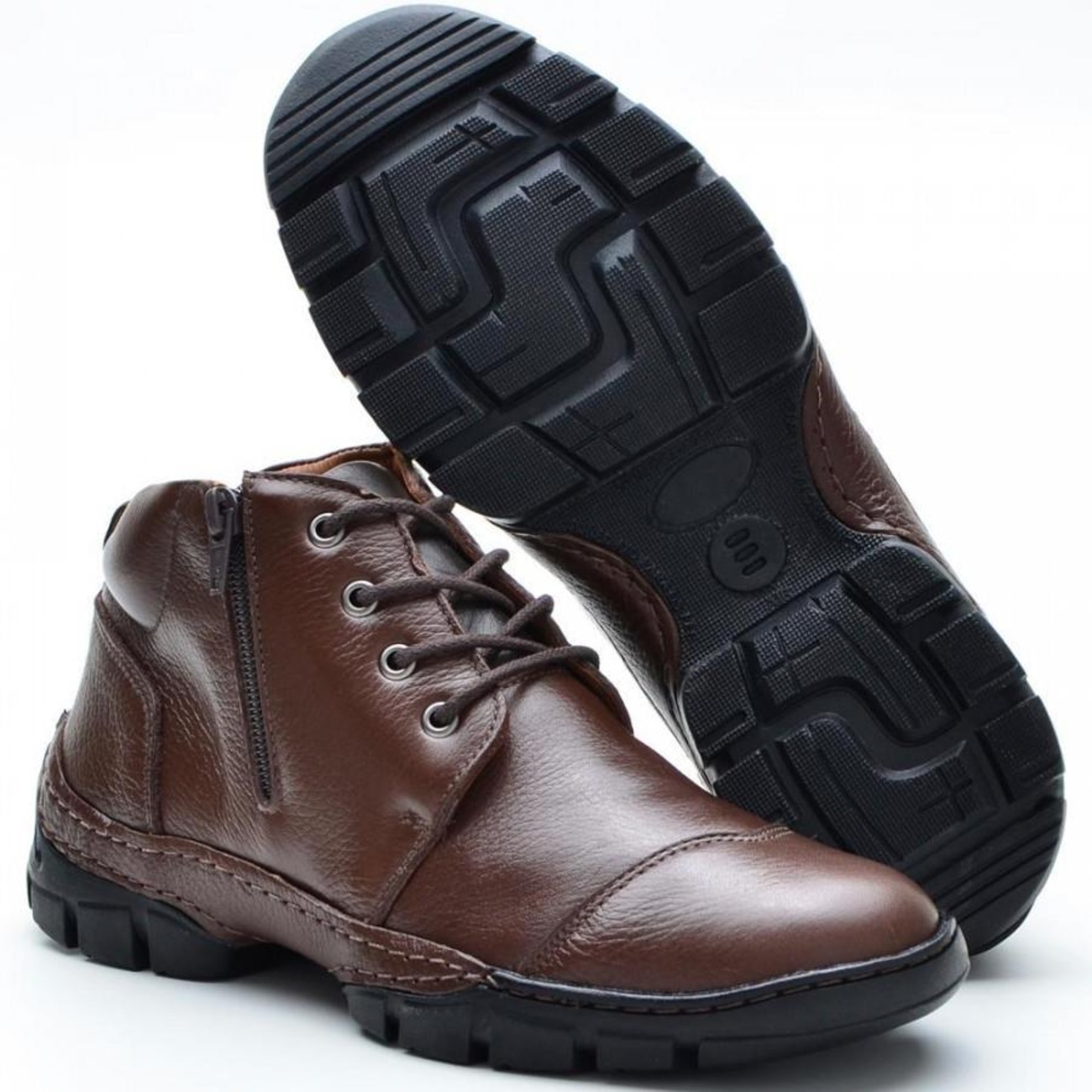 Bota Coturno Free Jump Flother com Zíper em Couro - Masculina | Centauro