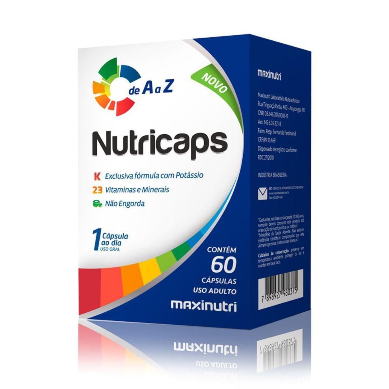 Nutricaps de A a Z Maxinutri - 60 caps | Centauro