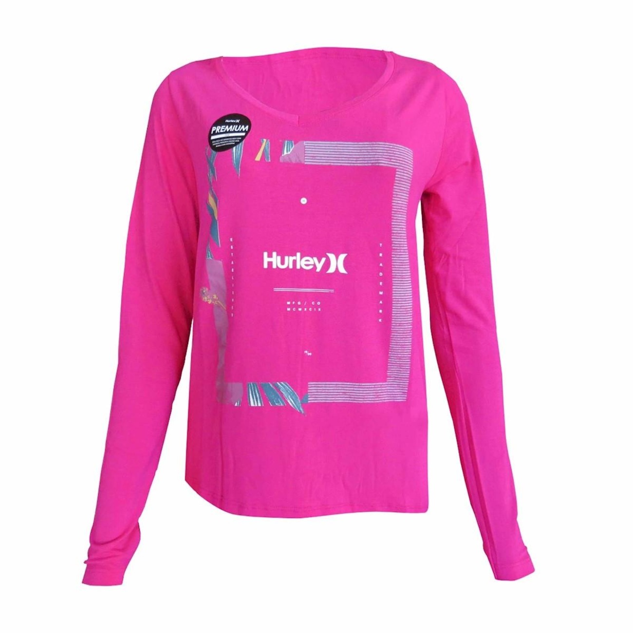 Camiseta Manga Longa Hurley Bloom - Feminina | Centauro