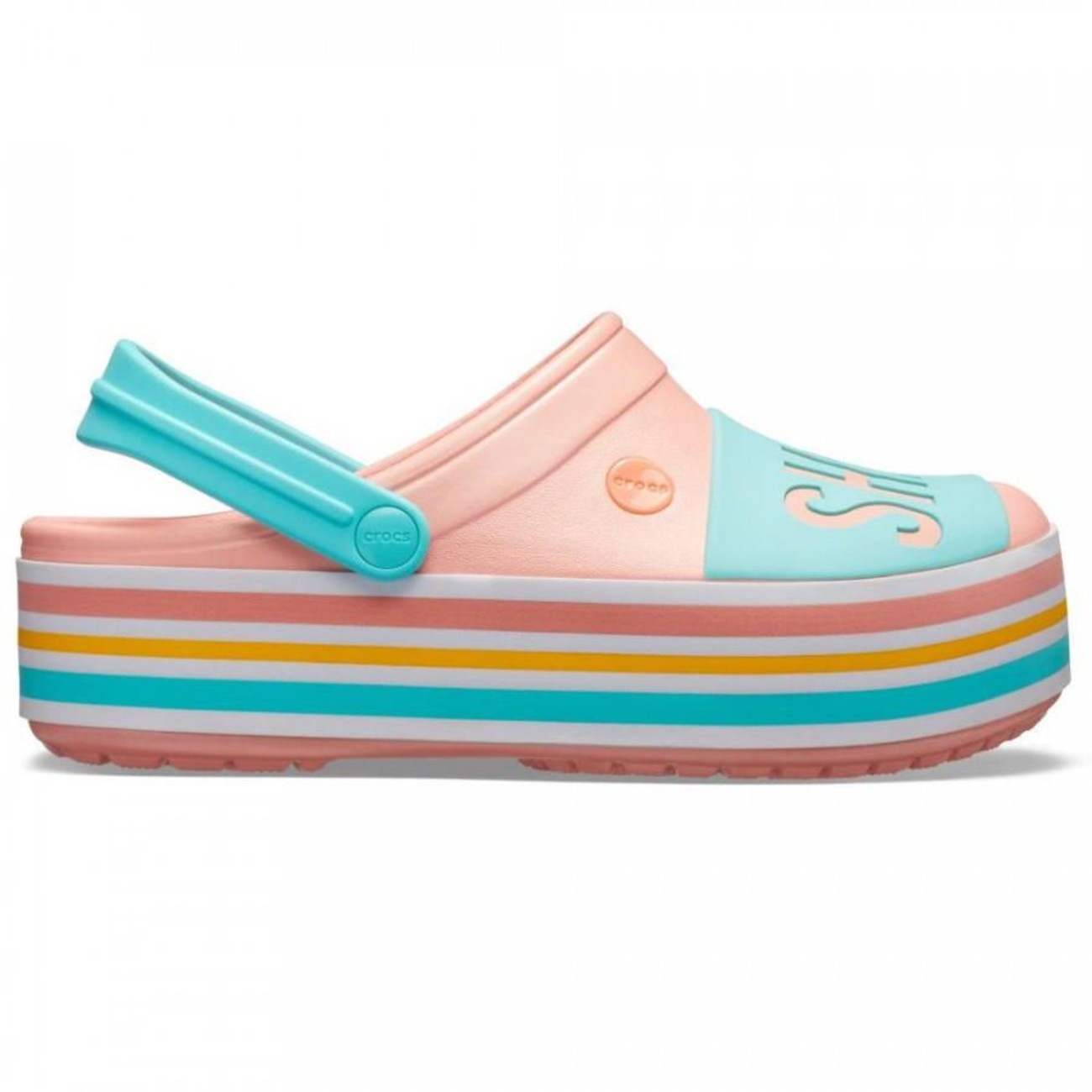 Sandália Crocs Crocband Platform Bold Color - Adulto | Centauro