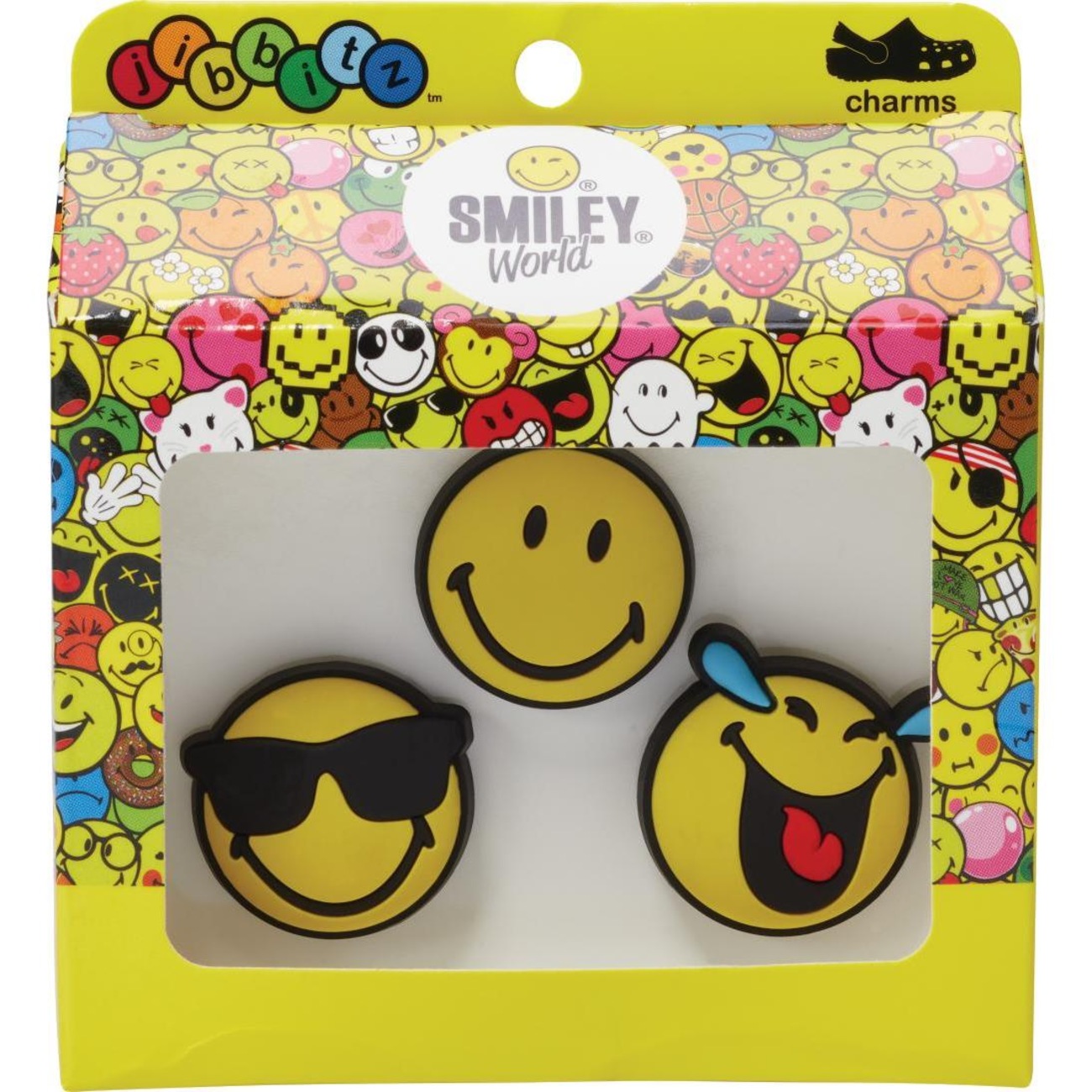 Kit Jibbitz Crocs Smiley Brand Cool - 3 Unidades | Centauro