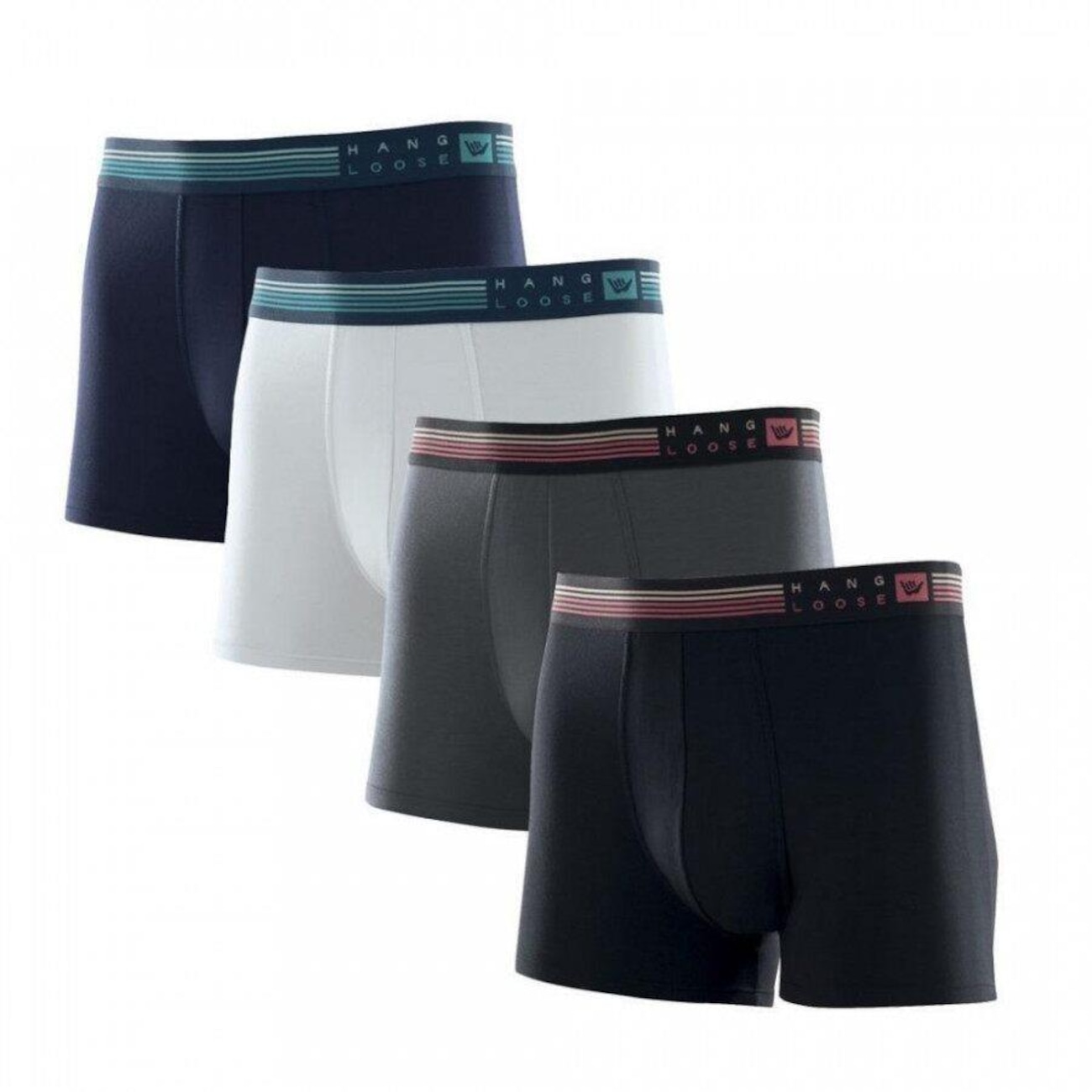 Kit Cuecas Hang Loose Boxer Modal - 4 Unidades - Adulto | Centauro